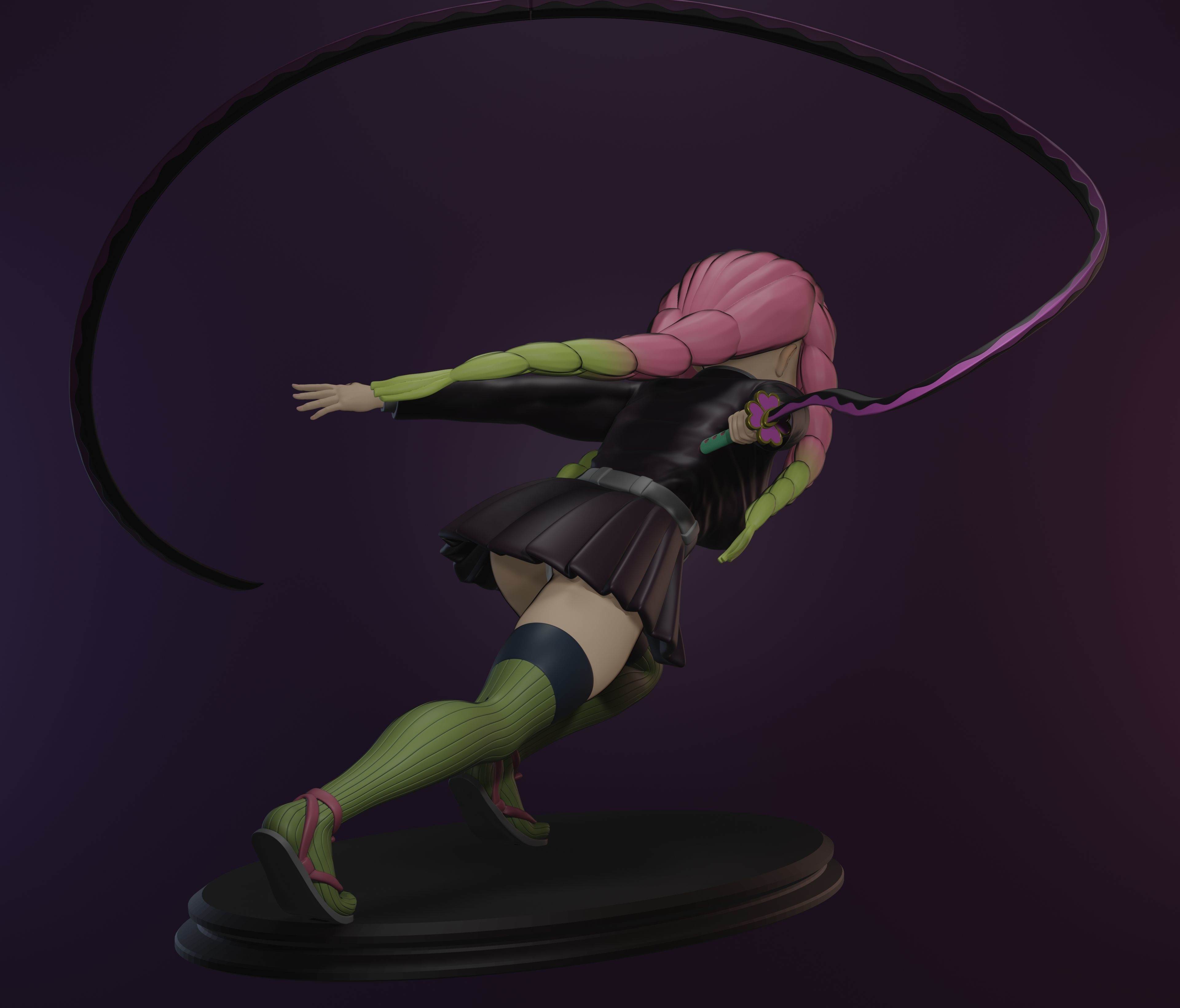 Mitsuri Kanroji Demon Slayer First Form 3D model 3D printable | CGTrader