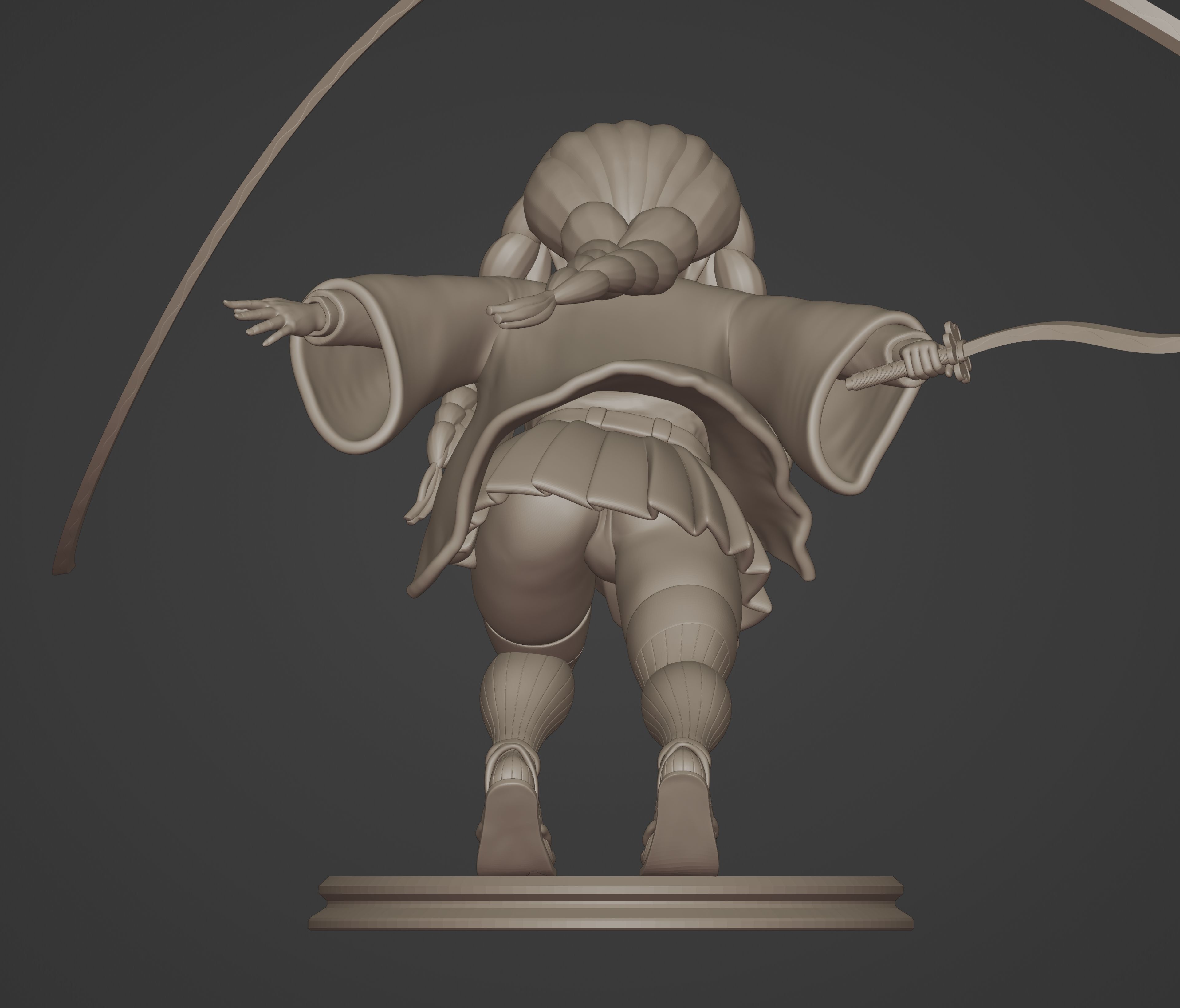 Mitsuri Kanroji Demon Slayer First Form 3D model 3D printable | CGTrader