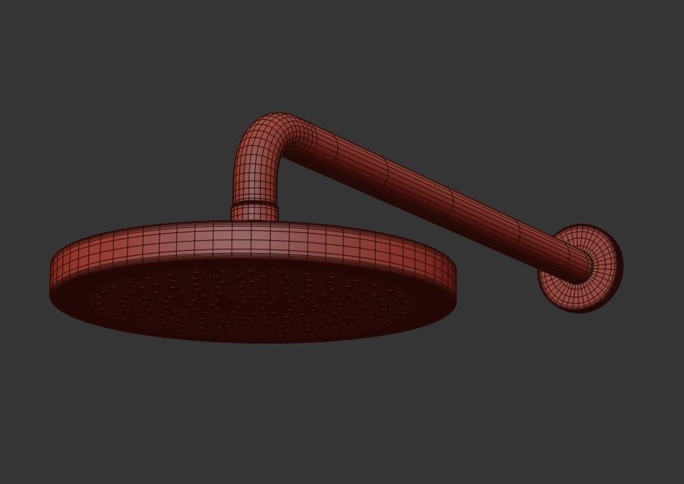 Wall Mount Shower 3D model | CGTrader