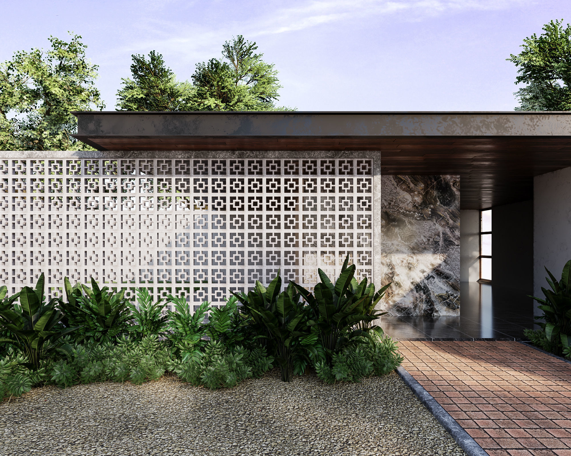 Collection of Six Concrete Lattices 3D model | CGTrader