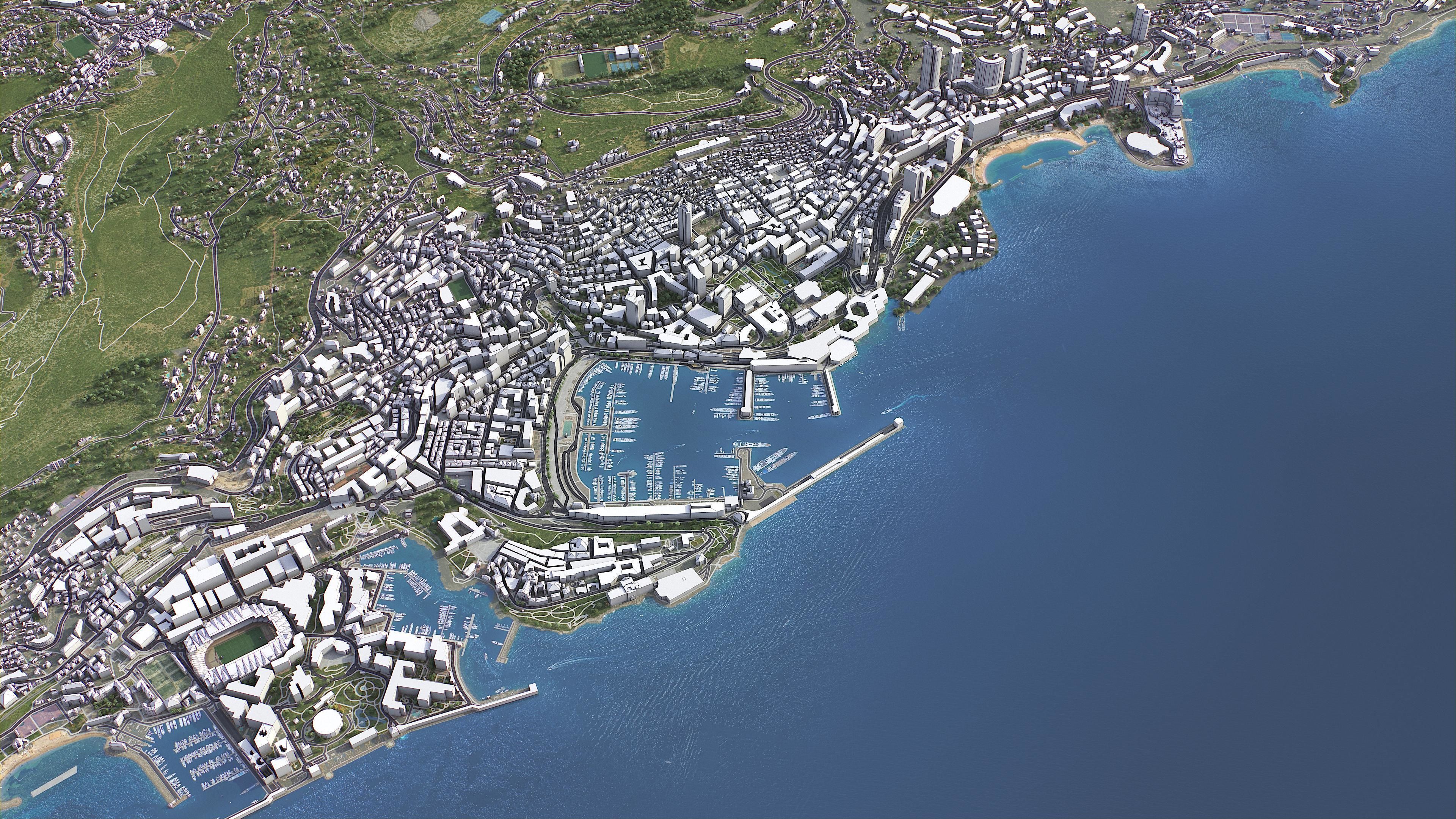 3D model Monaco VR / AR / low-poly | CGTrader