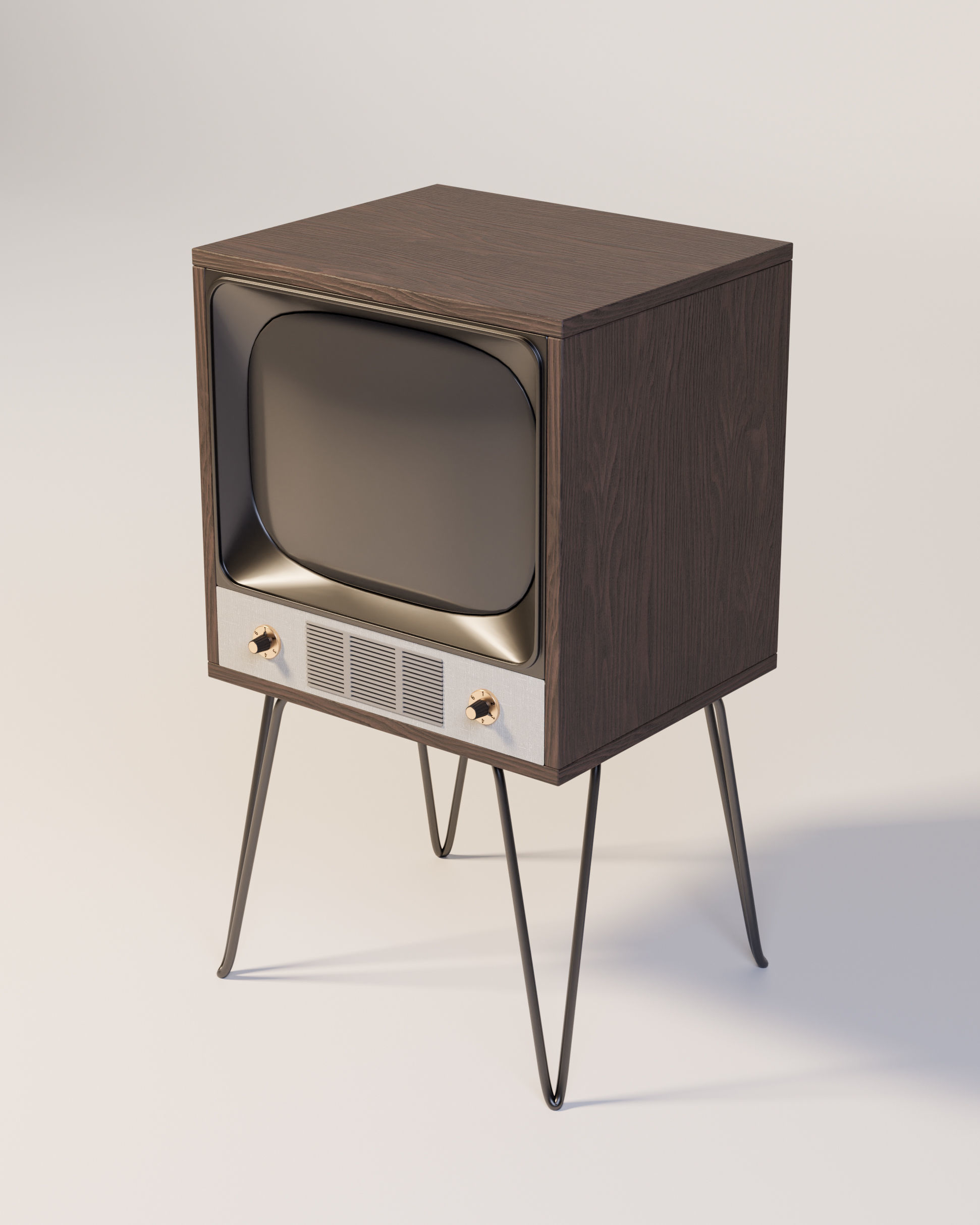 Vintage Retro TV 3D Model free 3D model | CGTrader