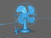 Retro Desk Fan 3D model 3D printable | CGTrader