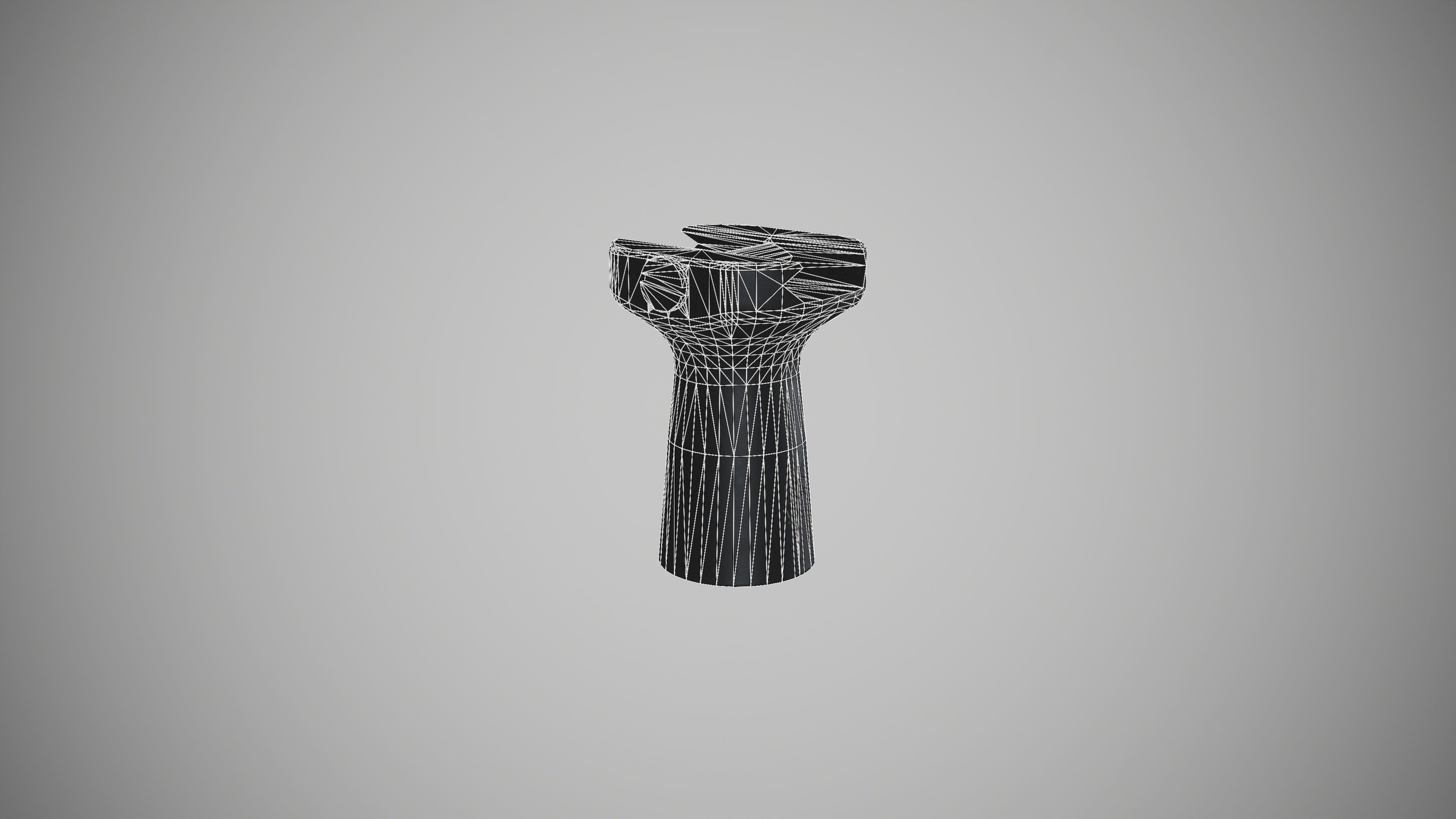 Knight arms foregrip frontgip low poly 3d model free VR / AR / low-poly ...