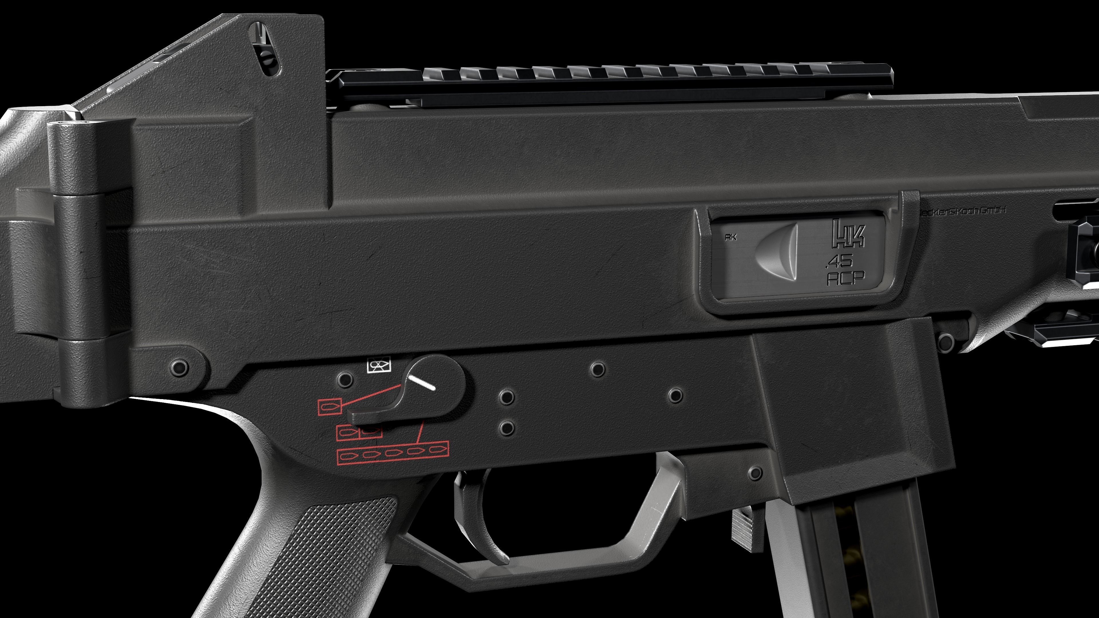 3D model HK UMP 45 ACP SMG VR / AR / low-poly | CGTrader