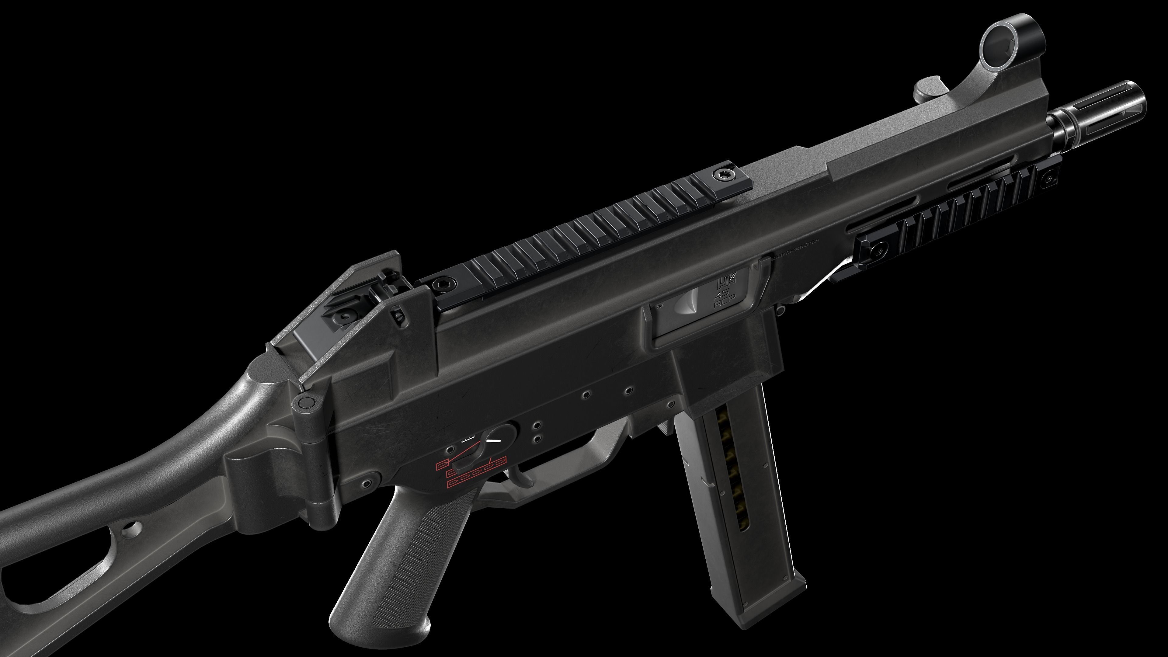 3D model HK UMP 45 ACP SMG VR / AR / low-poly | CGTrader