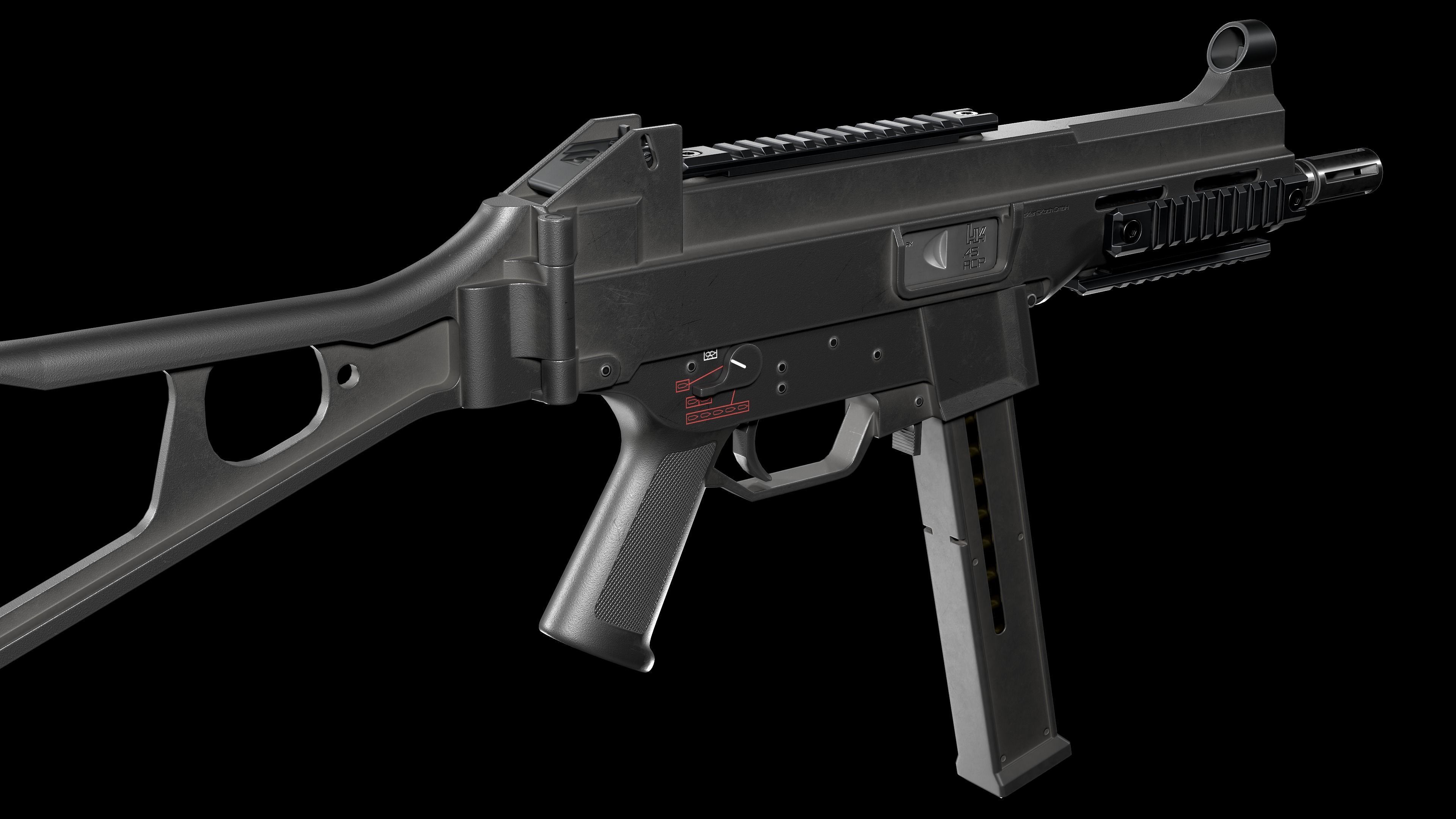 3D model HK UMP 45 ACP SMG VR / AR / low-poly | CGTrader