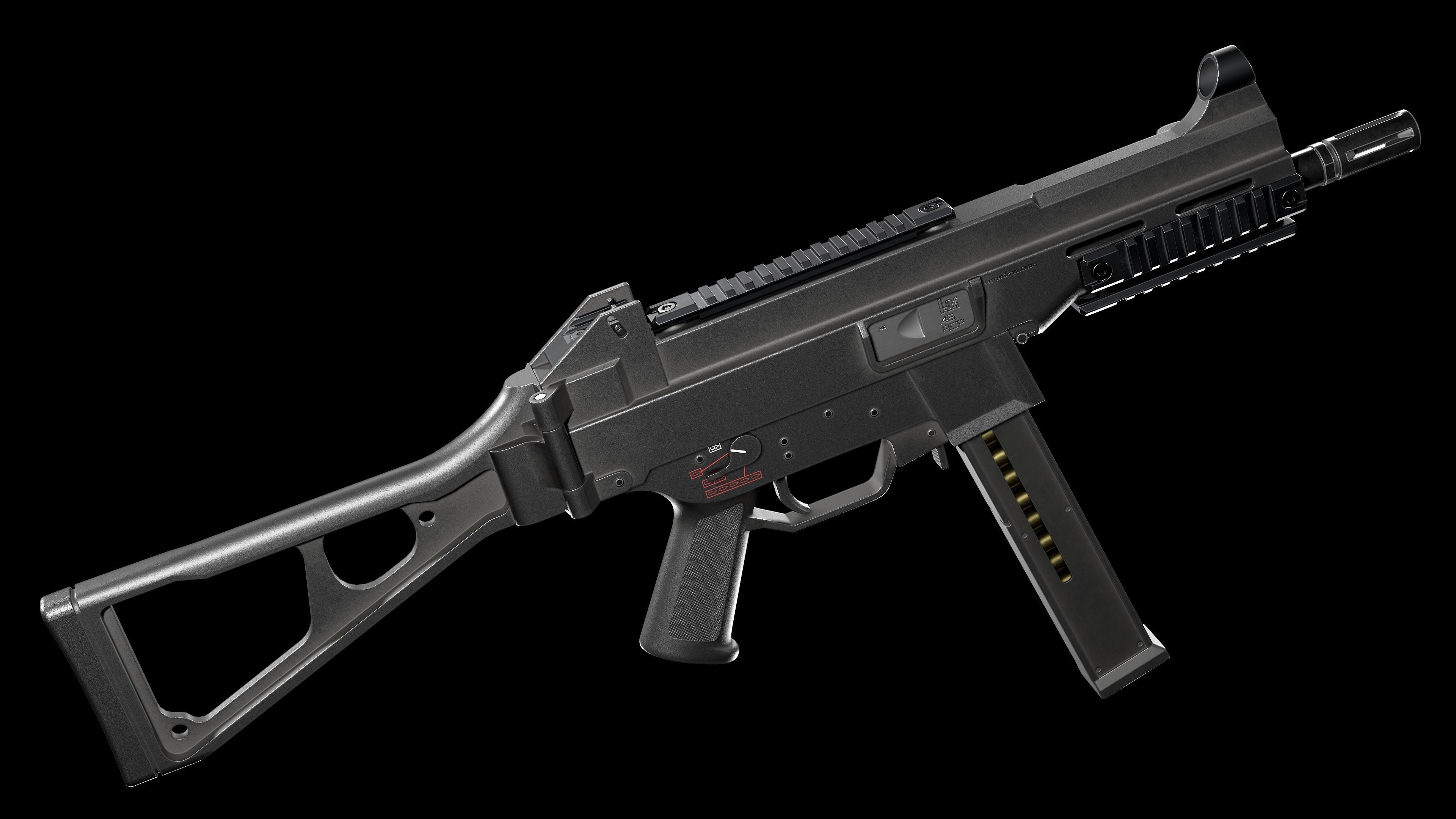 3D model HK UMP 45 ACP SMG VR / AR / low-poly | CGTrader