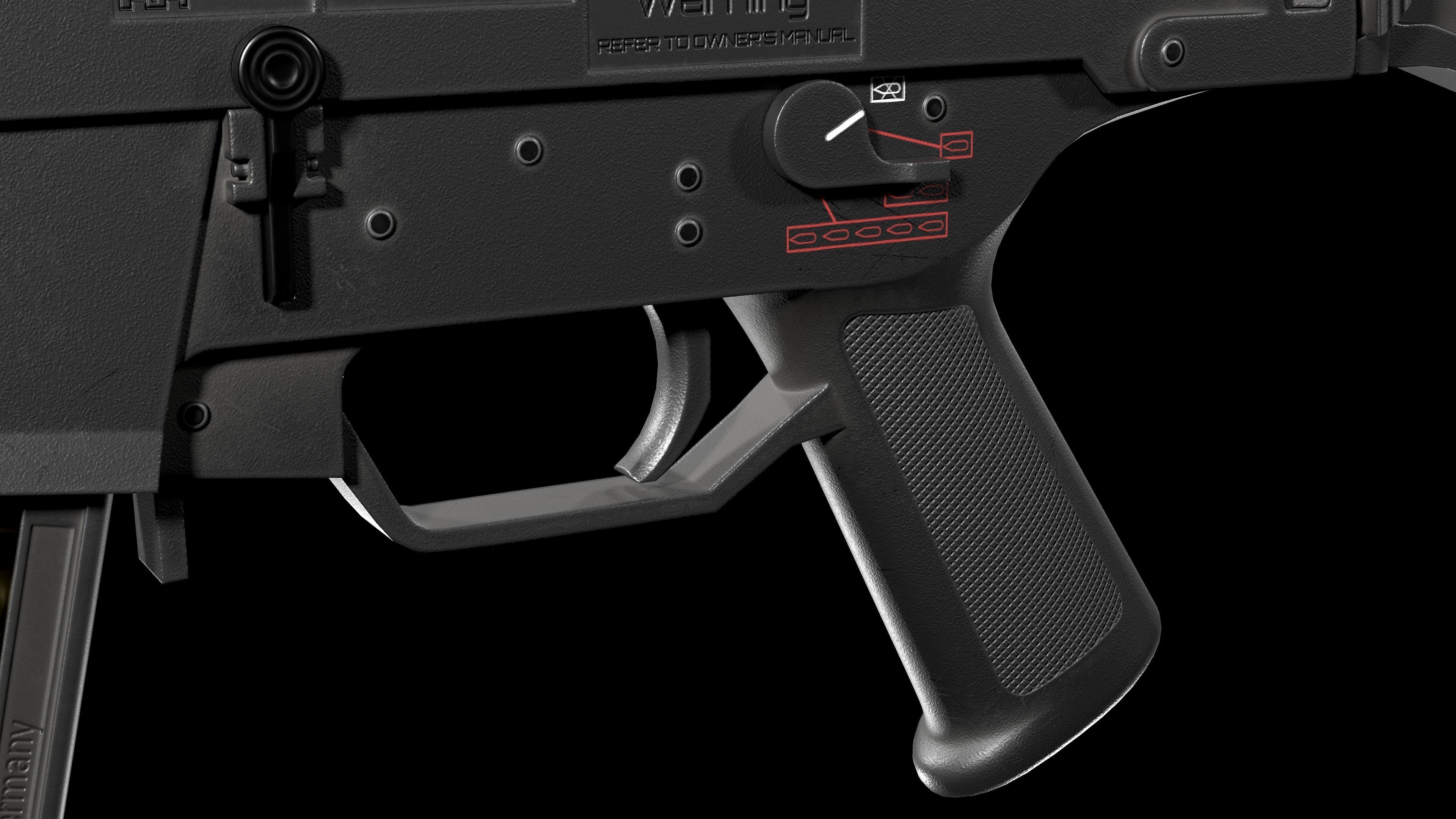 3D model HK UMP 45 ACP SMG VR / AR / low-poly | CGTrader