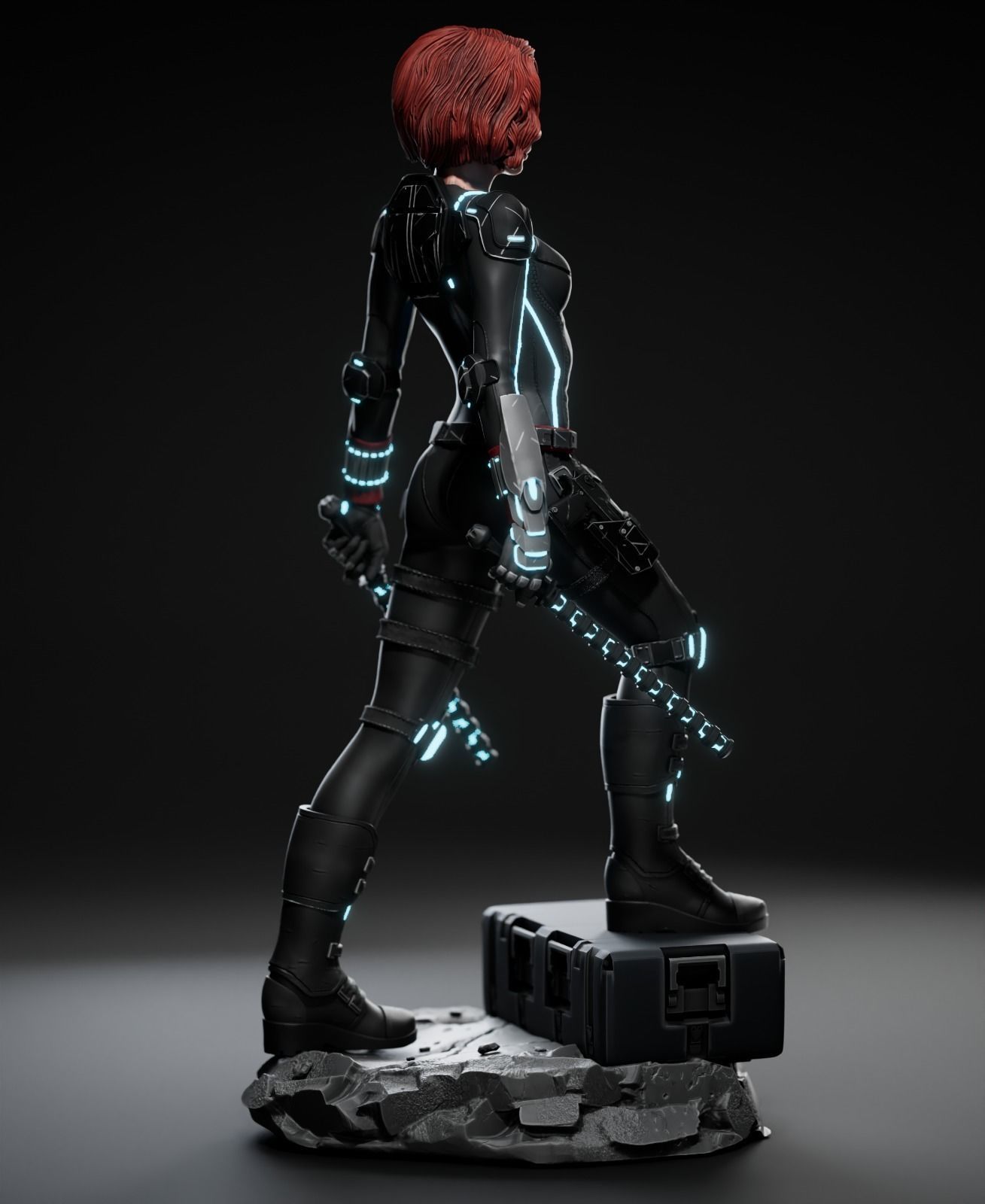 Black Widow 3D Print 3D model 3D printable | CGTrader