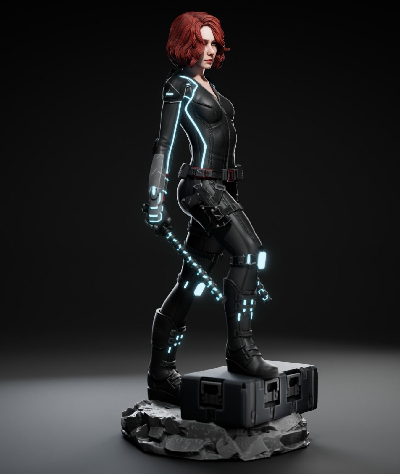 Black Widow 3D Print 3D model 3D printable | CGTrader