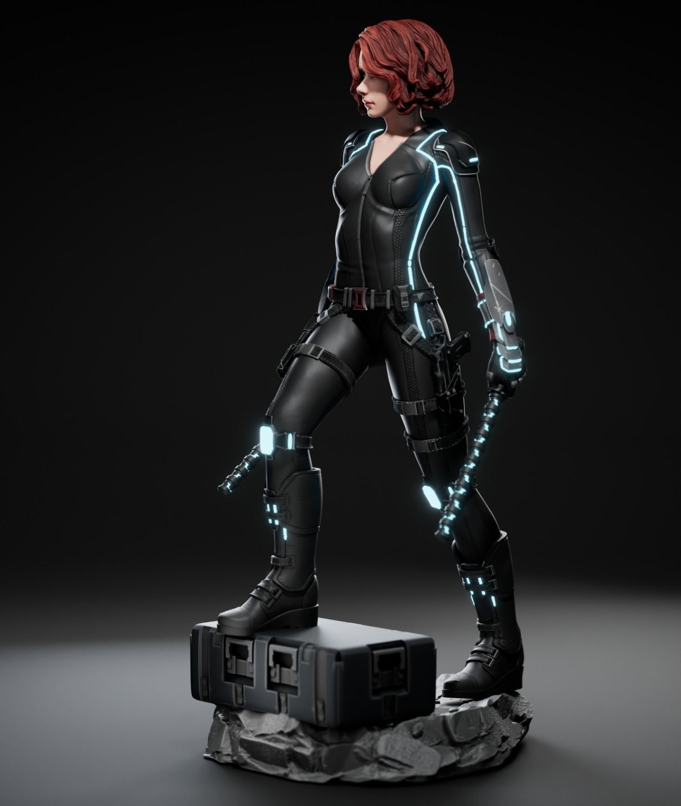 Black Widow 3D Print 3D model 3D printable | CGTrader
