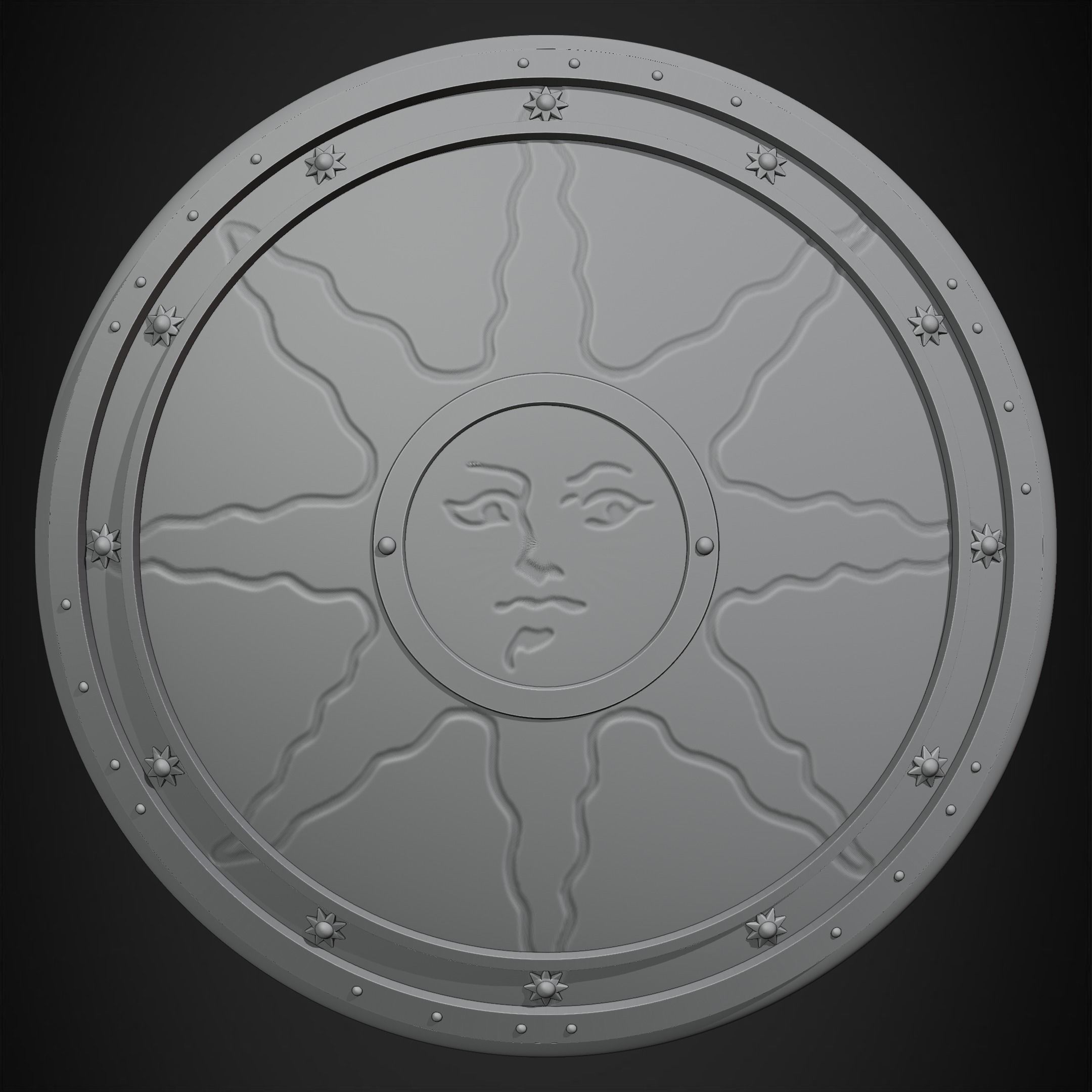 Dark Souls Solaire of Astora Sunlight Shield for Cosplay 3D model 3D ...