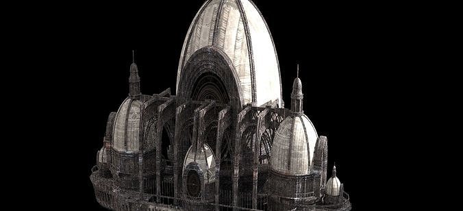 Steam punk cathedral Dragon lineage 1 3D model | CGTrader