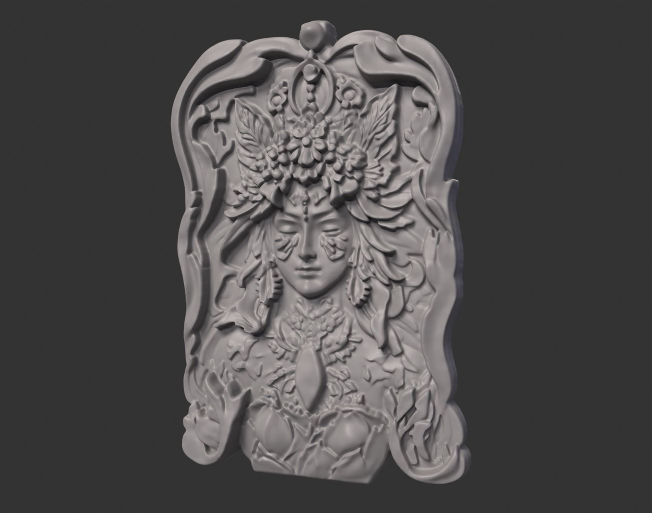 Bas Relief Woman 230519D 3D model 3D printable | CGTrader