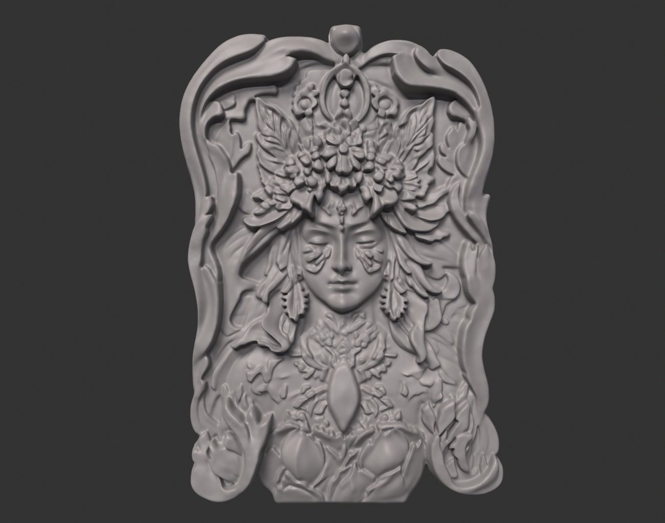 Bas Relief Woman 230519D 3D model 3D printable | CGTrader