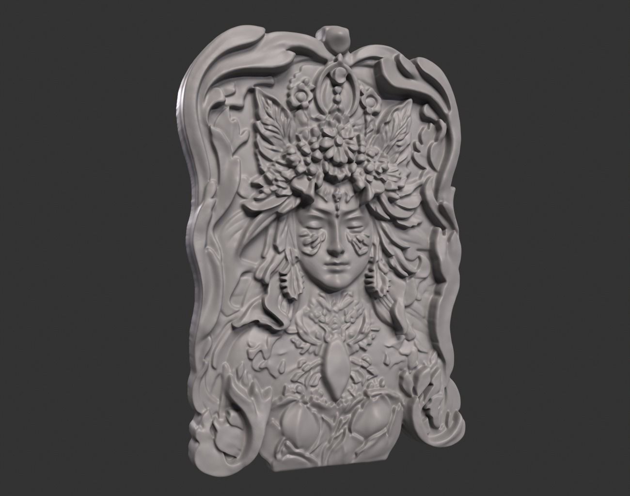 Bas Relief Woman 230519D 3D model 3D printable | CGTrader