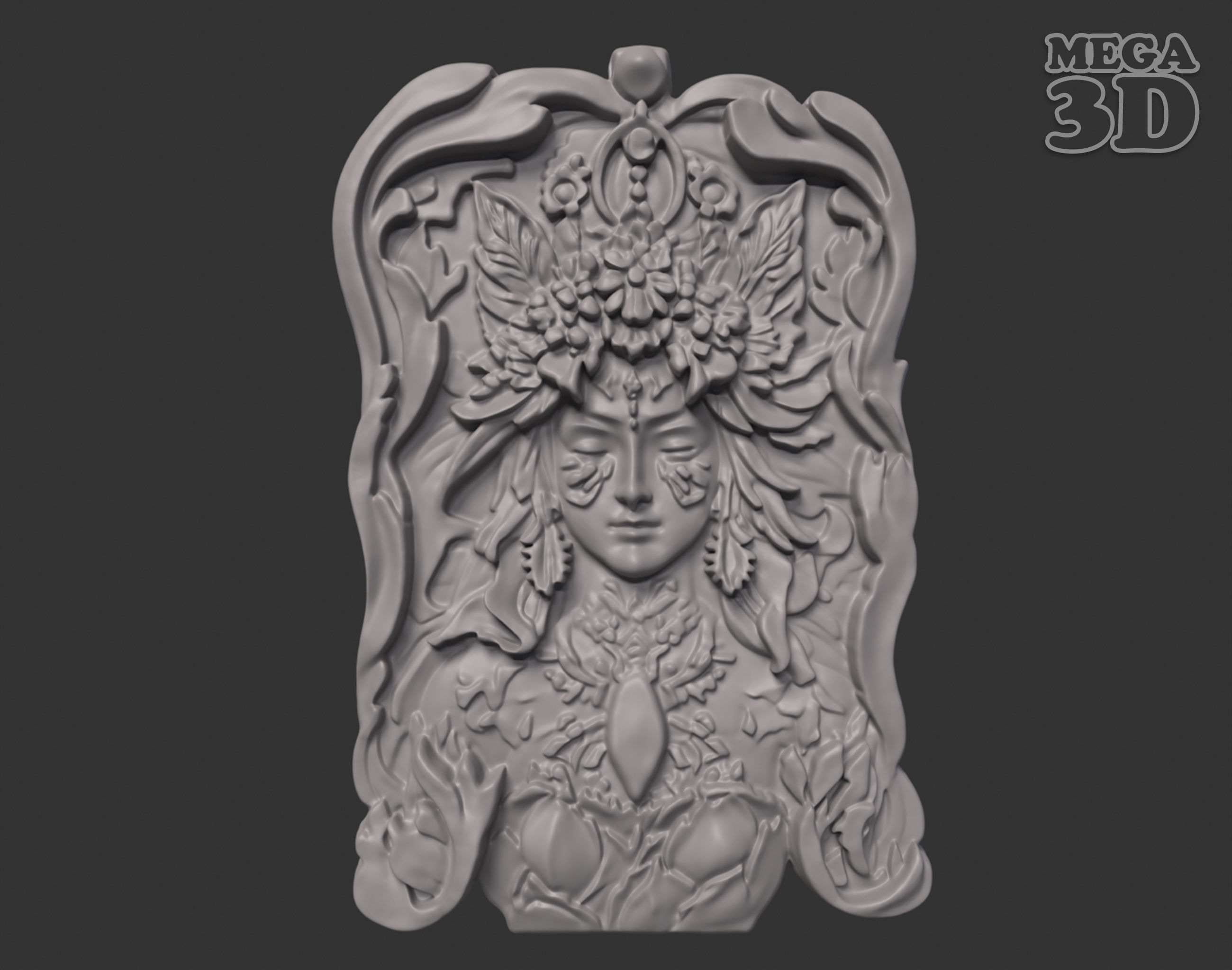 Bas Relief Woman 230519D 3D model 3D printable | CGTrader