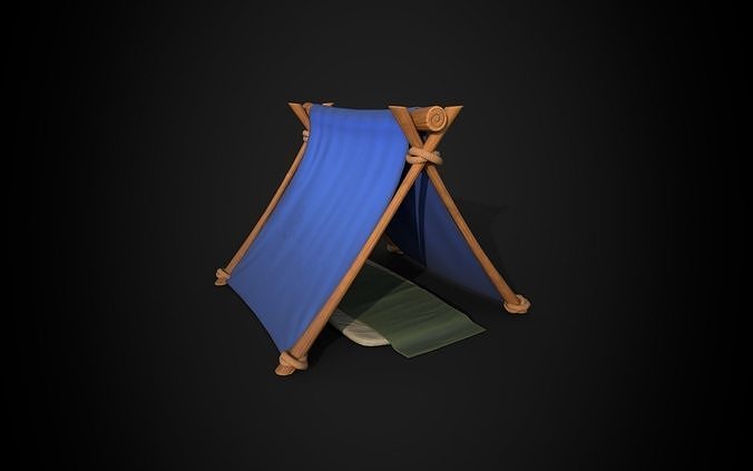 3D model Camping Tent Stylised VR / AR / low-poly | CGTrader