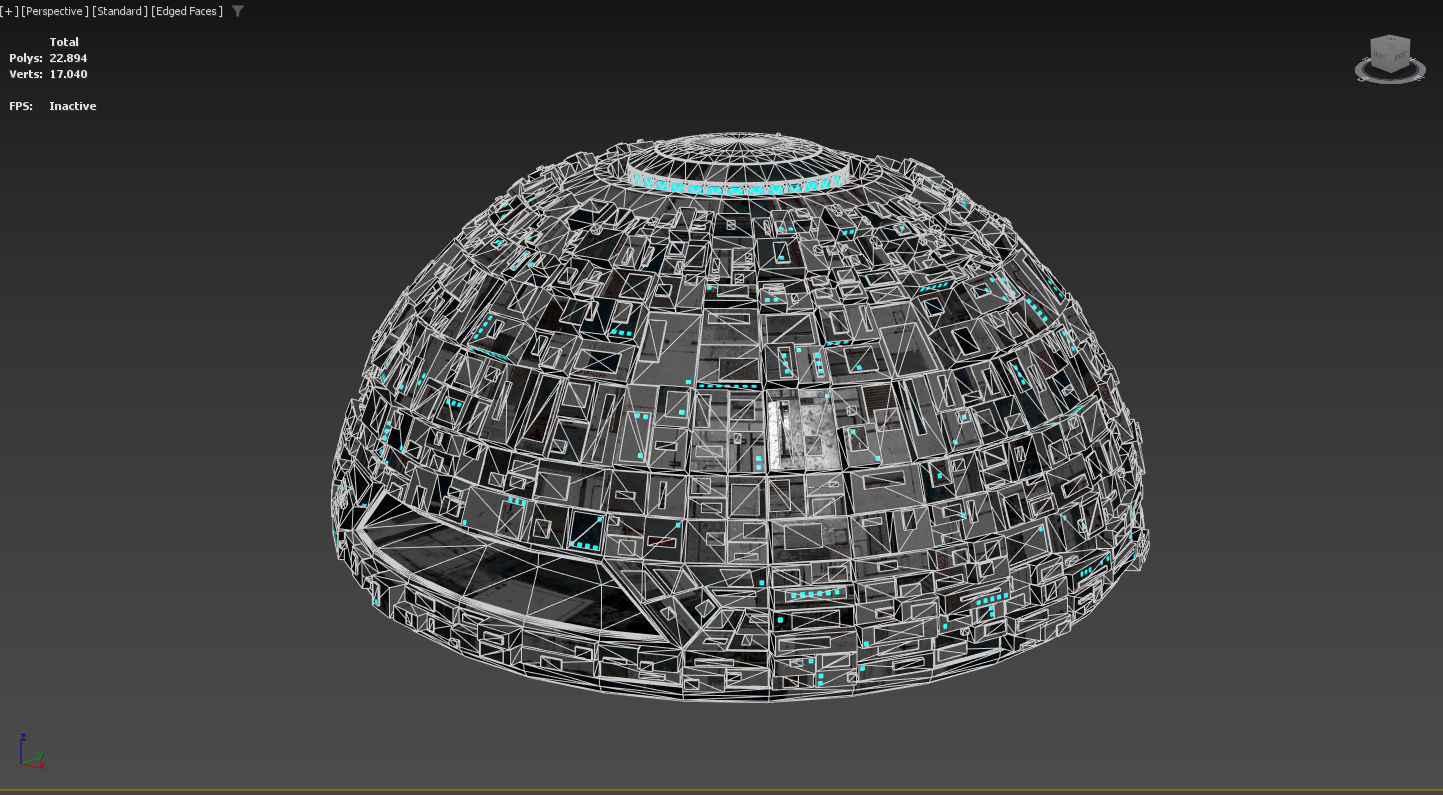 3D model Sci-Fi Base SemiSphere Sphere Hemisphere Lowpoly VR / AR / low-poly | CGTrader