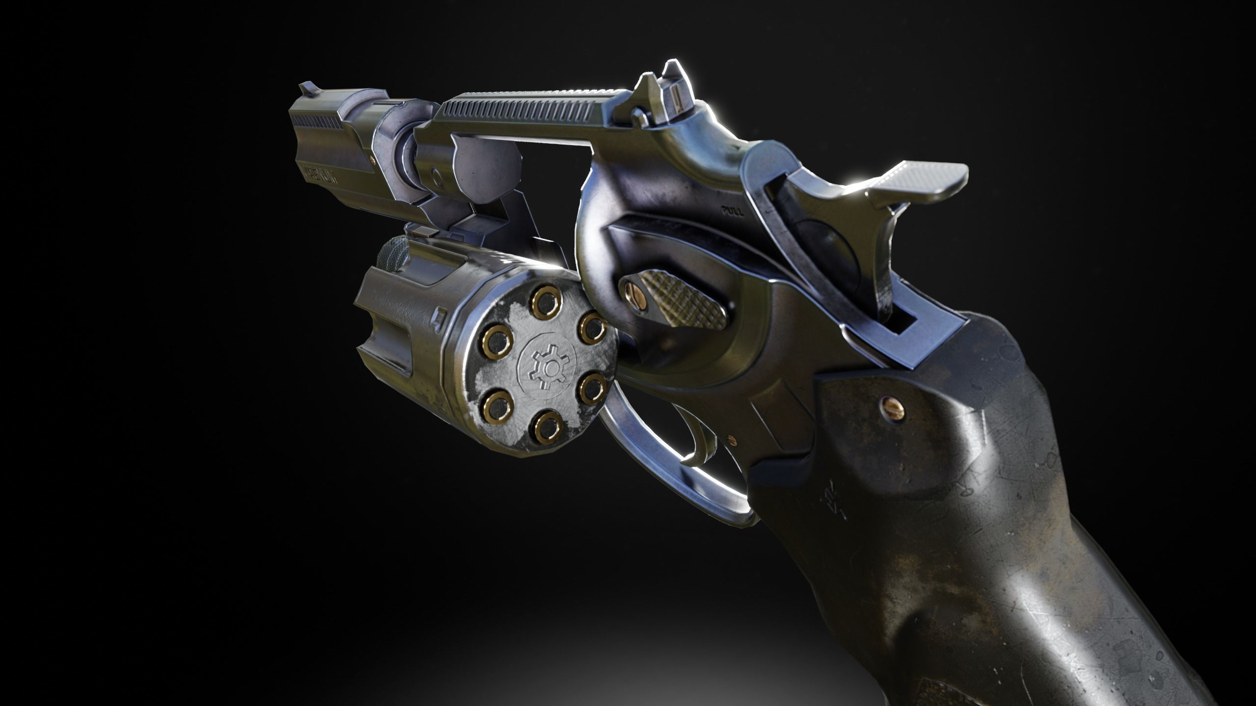 3D model Magnum Modern Revolver VR / AR / low-poly | CGTrader