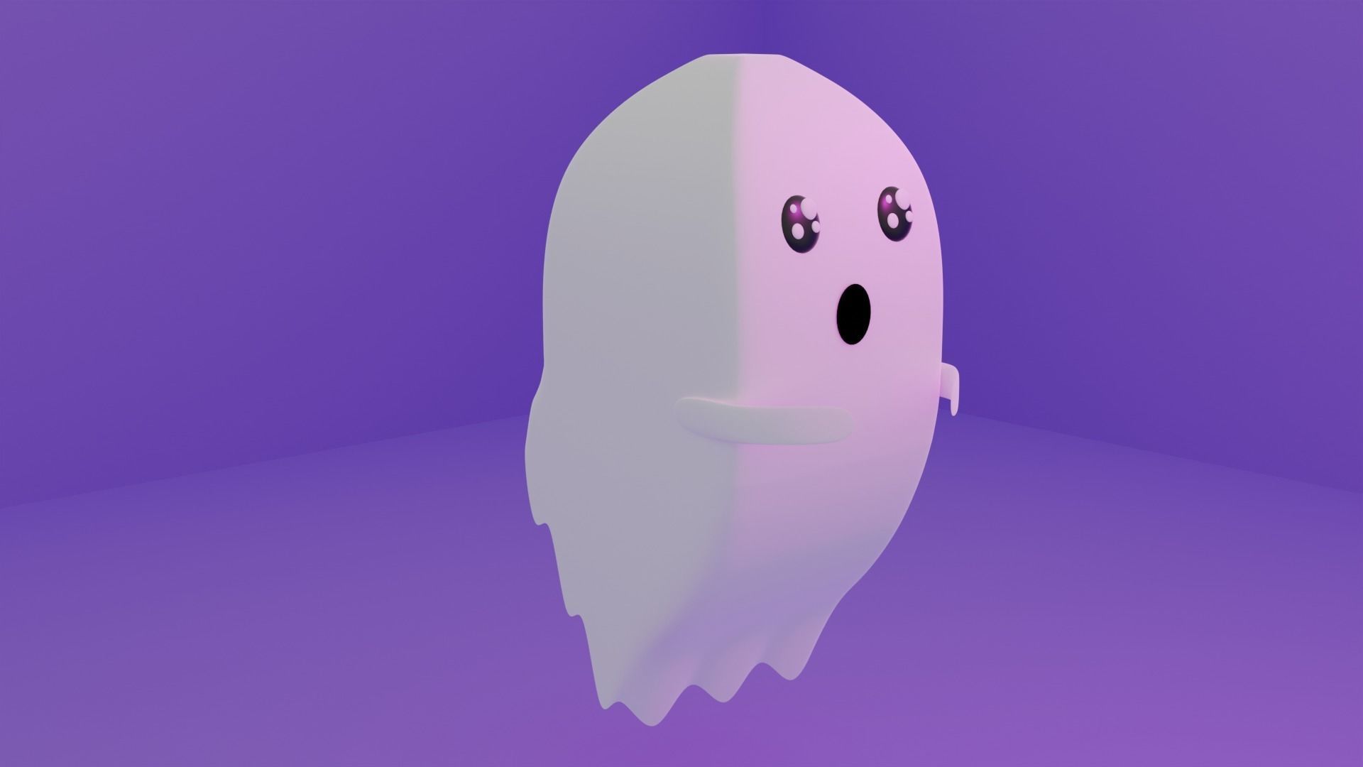 3D model Ghost 3D VR / AR / low-poly | CGTrader