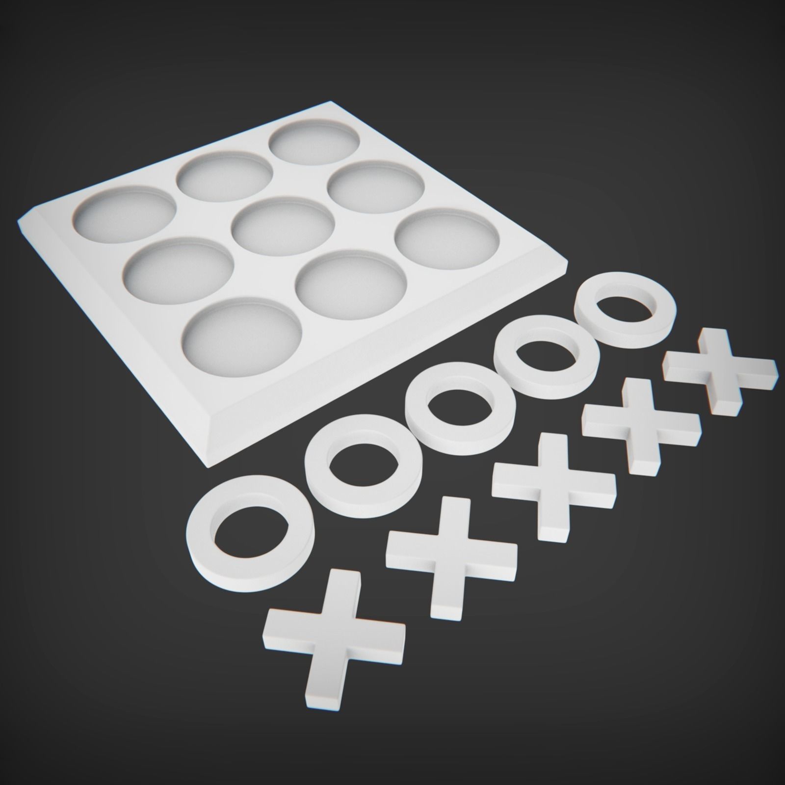 TIC TAC TOE POCKET EDITION v01 PLAY ANYTIME ANYWHERE 3D model 3D ...