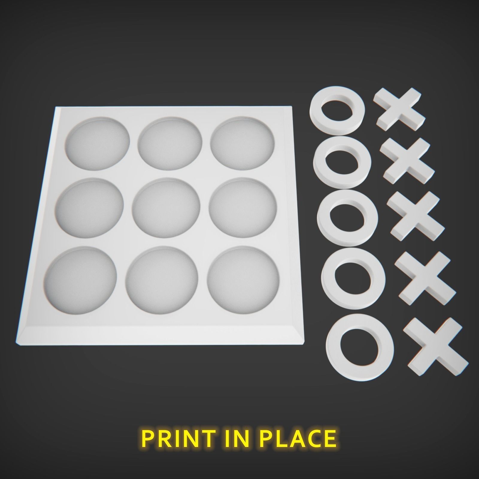TIC TAC TOE POCKET EDITION v01 PLAY ANYTIME ANYWHERE 3D model 3D ...