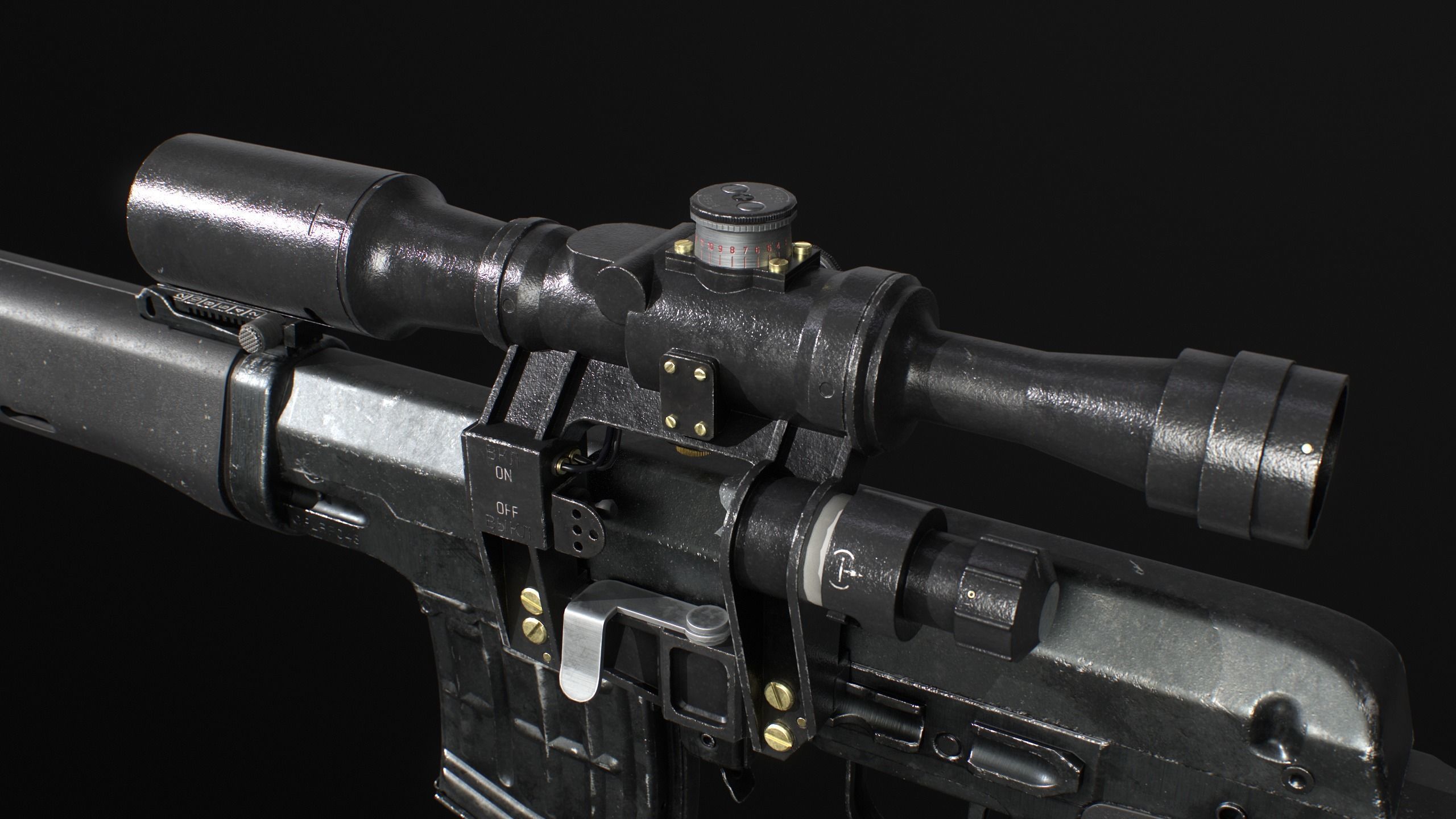 3D model SVD Dragunov Tiger Sniper Rifle with Tactical Kits VR / AR ... 3D model SVD Dragunov Tiger Sniper Rifle with Tactical Kits VR / AR ...
