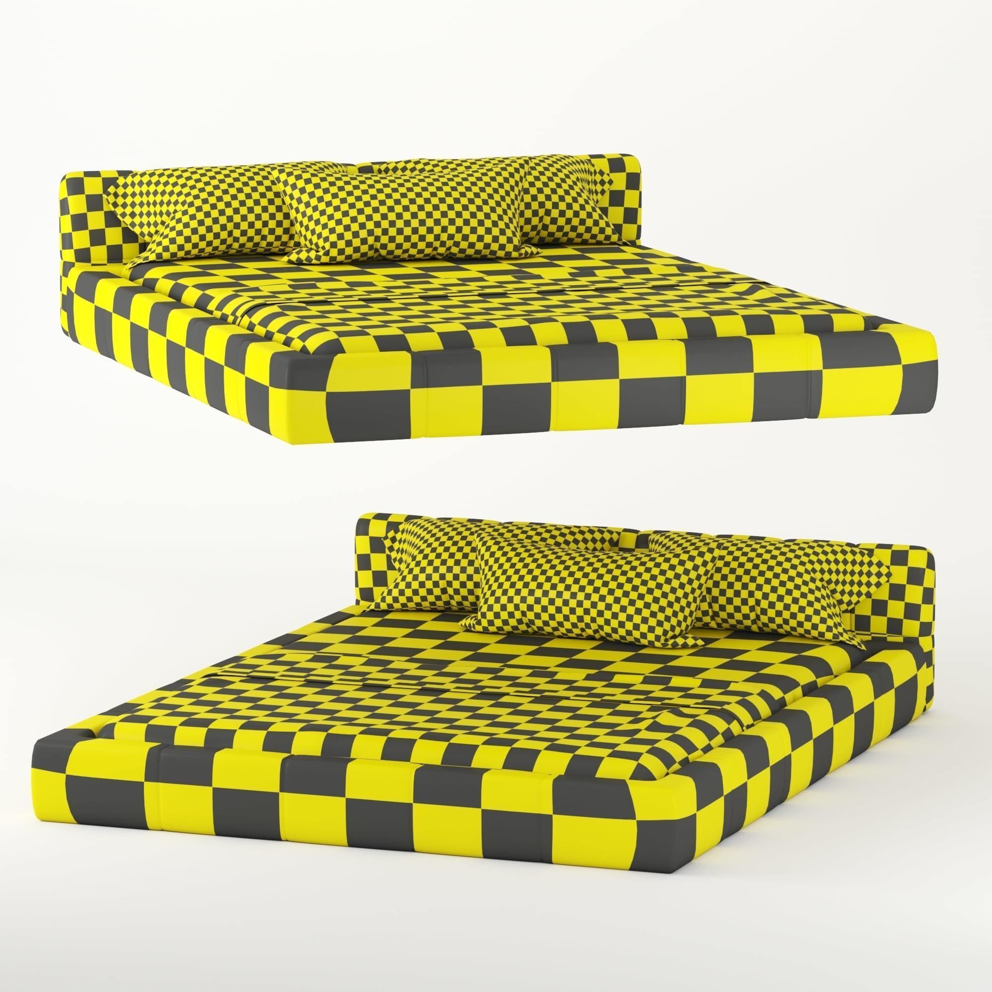 Modern bed free 3D model | CGTrader