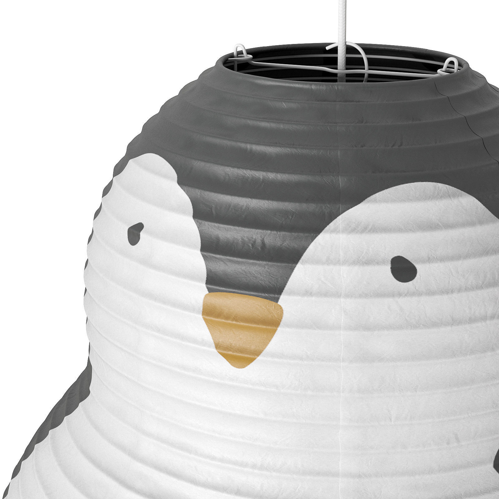 3D model HM Rice paper penguin shaped lamp shade VR / AR / low-poly ...