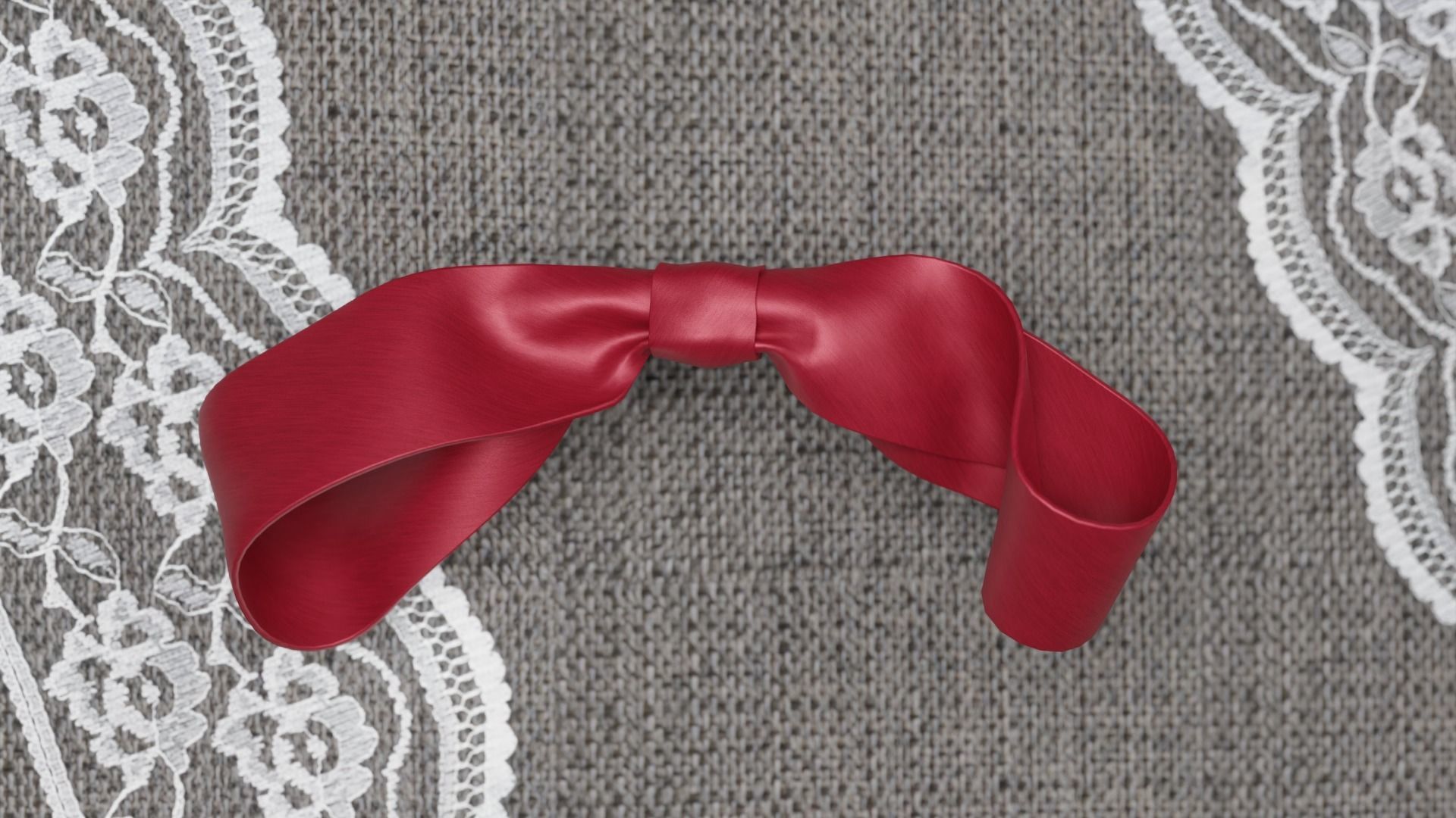 Fabric Bow bob set Low-poly 3D model | CGTrader