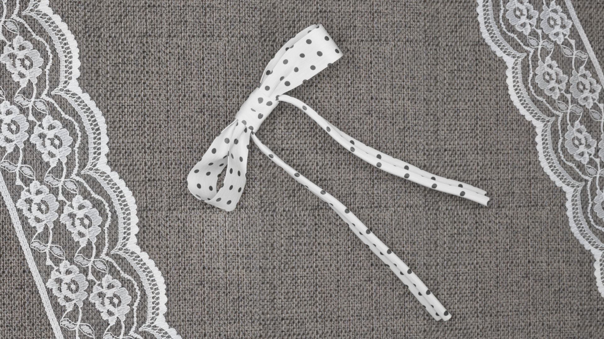 Fabric Bow bob set Low-poly 3D model | CGTrader