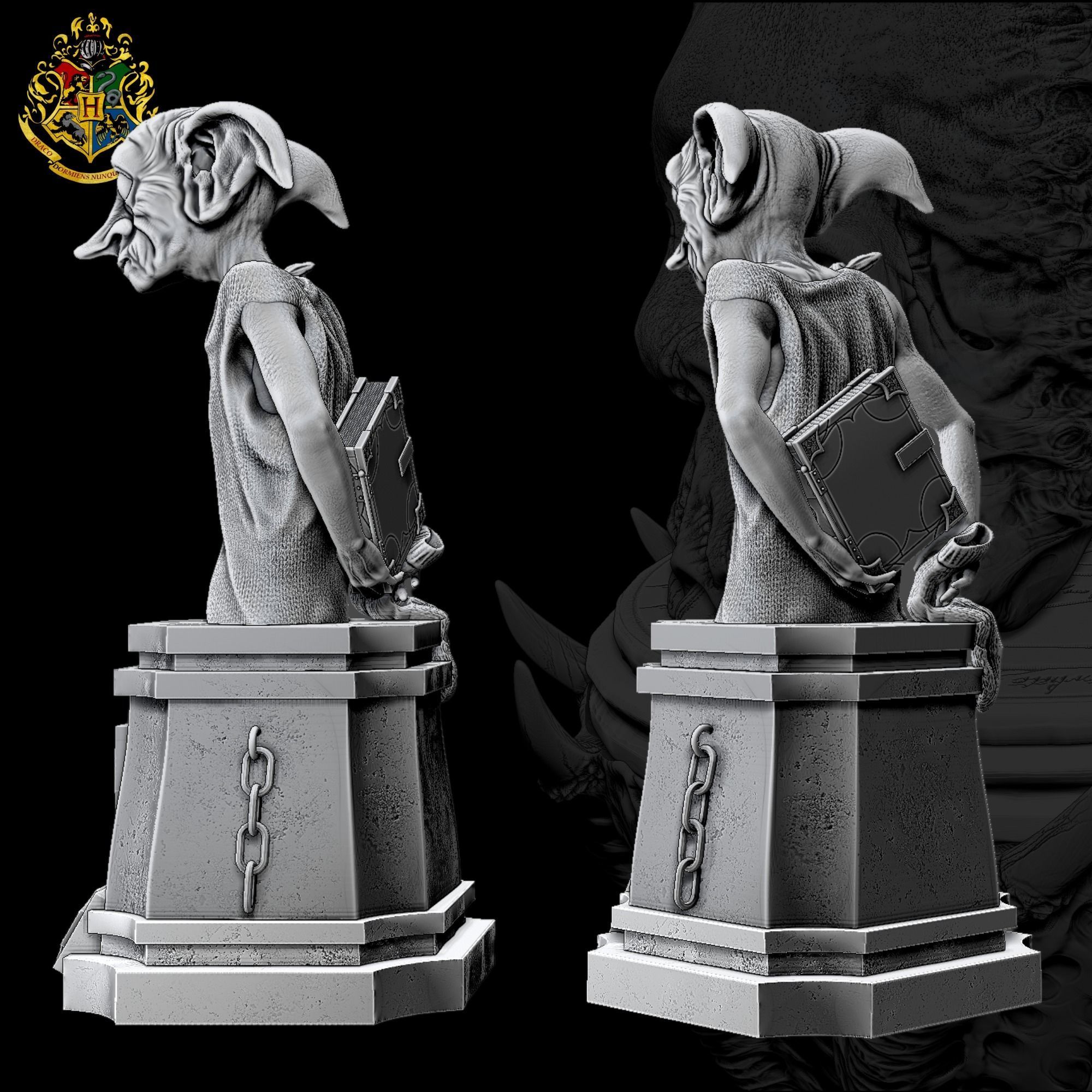 Dobby Bust - Harry Potter 3D model 3D printable | CGTrader