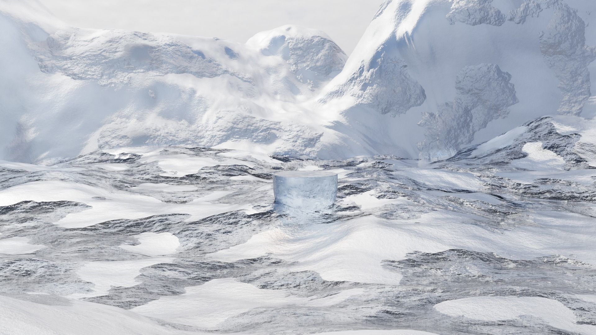 Ice Enviroment 3D model | CGTrader