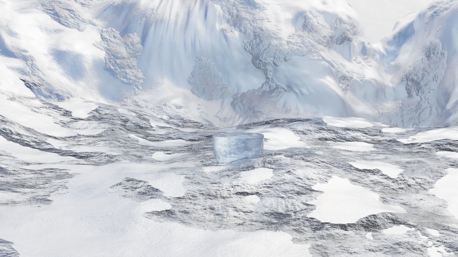 Ice Enviroment 3D model | CGTrader