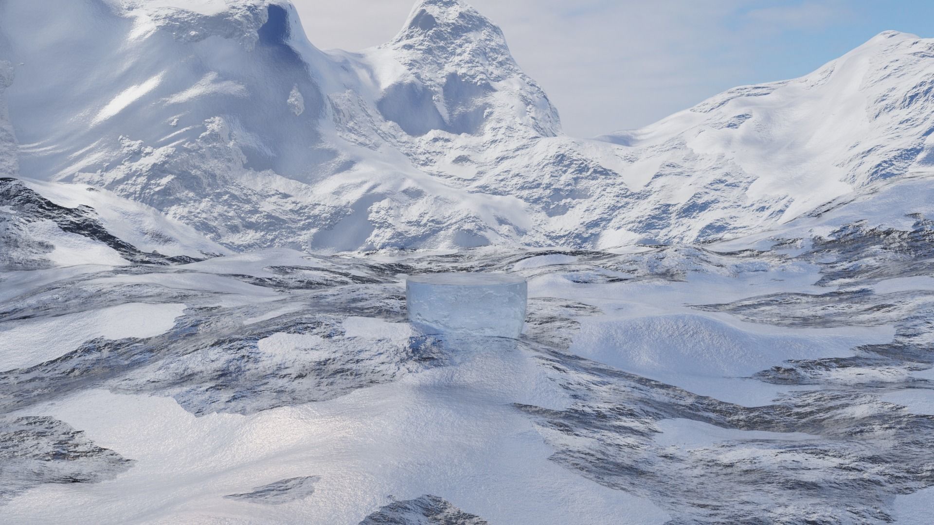 Ice Enviroment 3D model | CGTrader