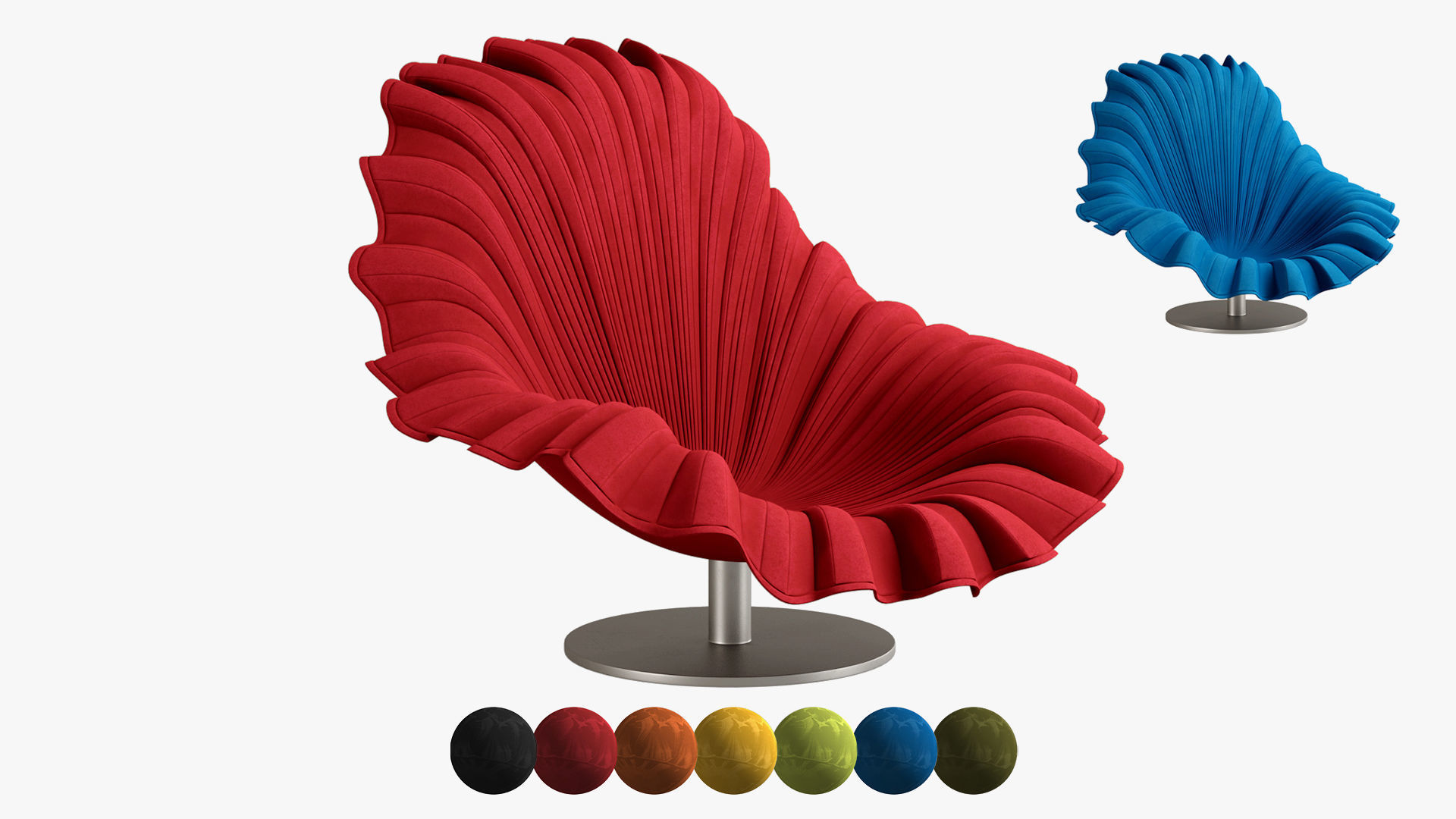 Bloom Easy Chair 3D model | CGTrader