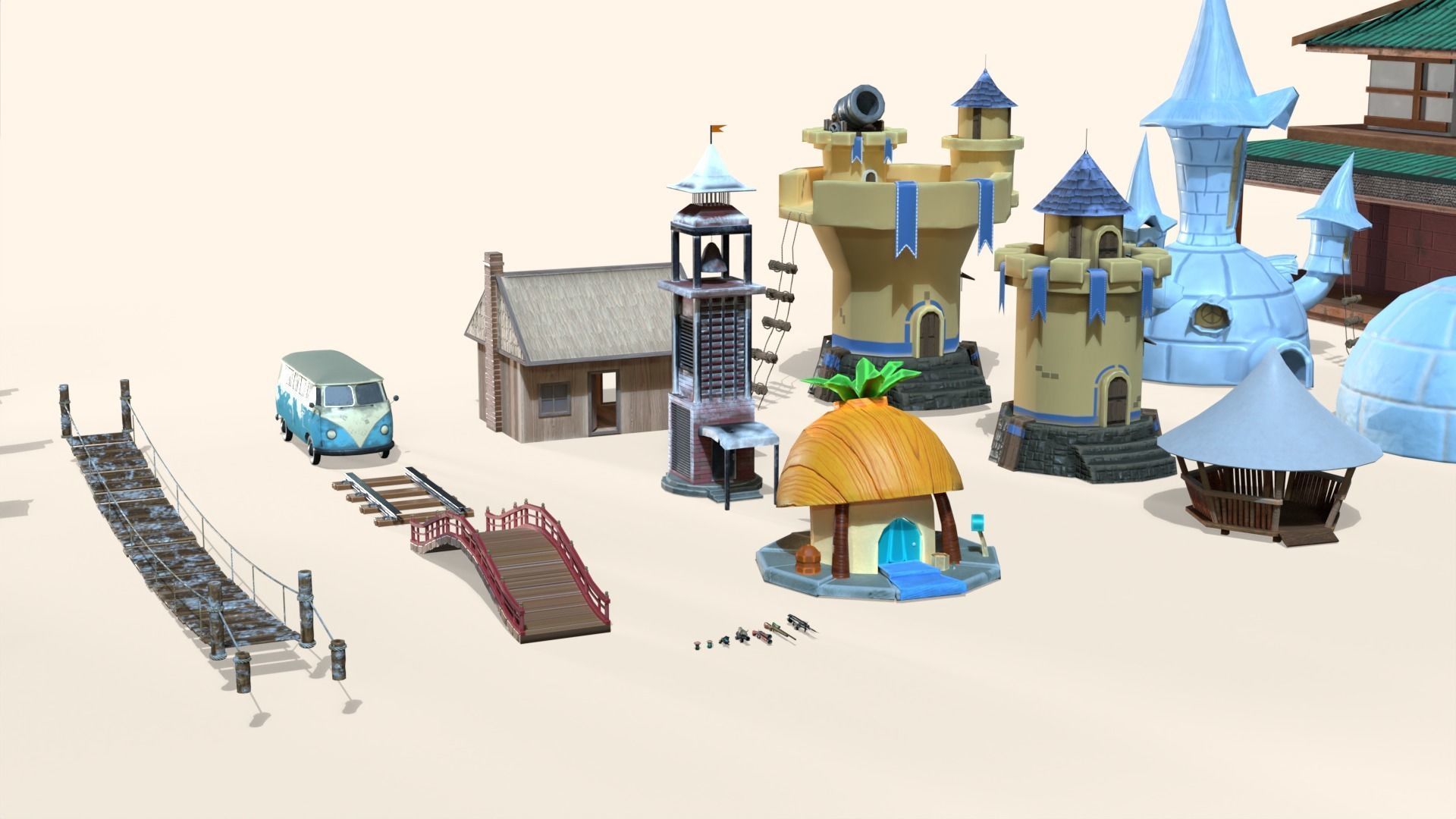 3D model Stylized Haven VR / AR / low-poly | CGTrader