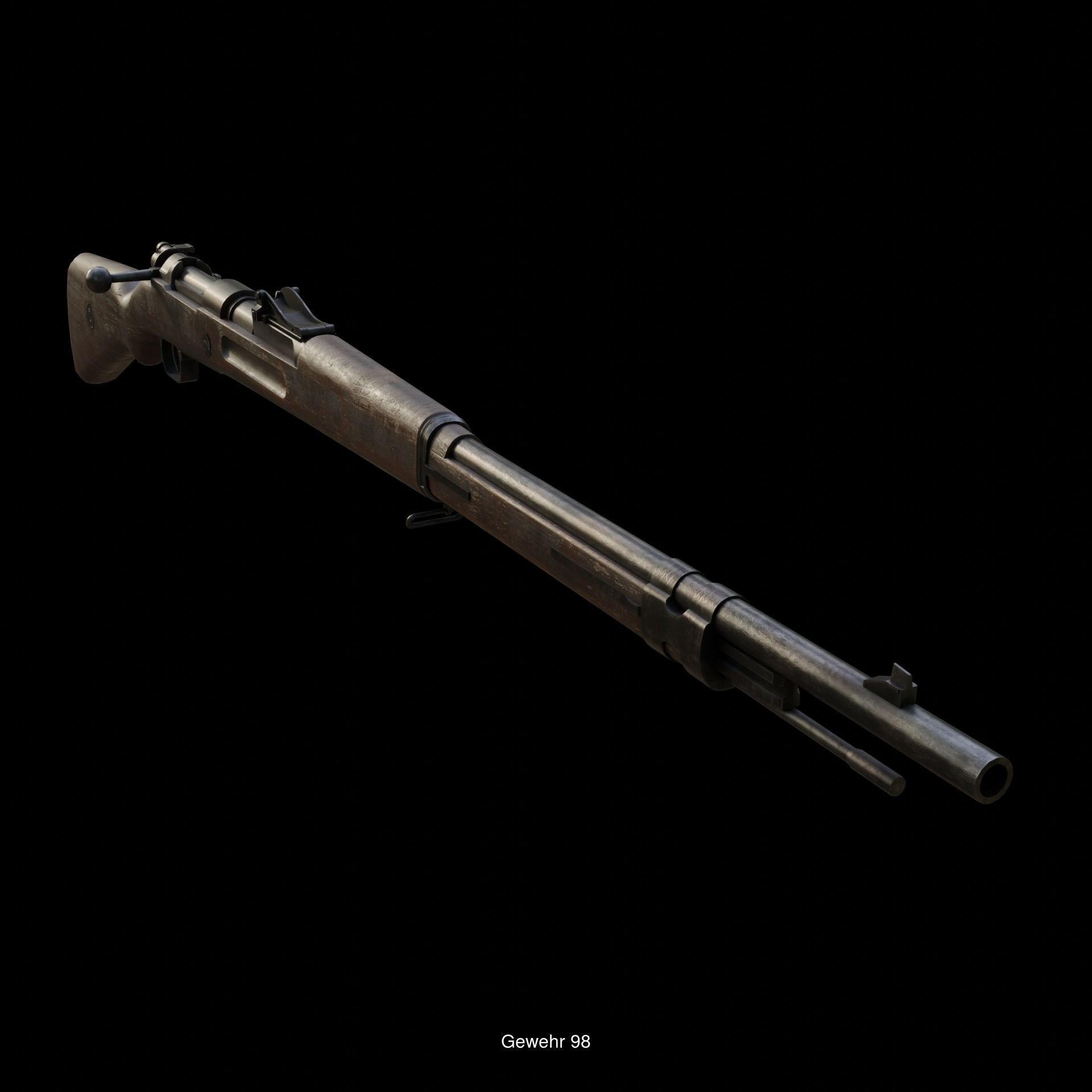 3D Model Collection Bolt action rifle SUPER pack VR / AR / low-poly ...