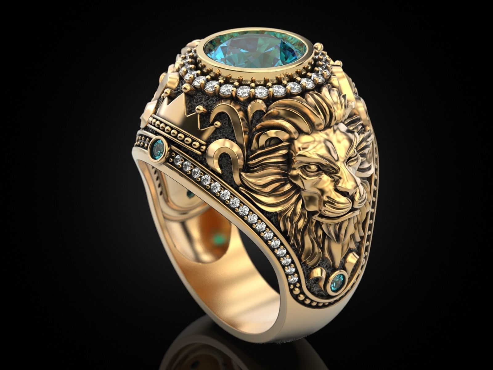 Royal Pride Ring 3D model 3D printable | CGTrader