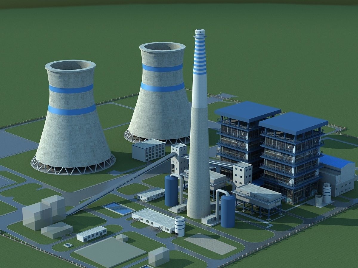 Power Station 1 3D model | CGTrader