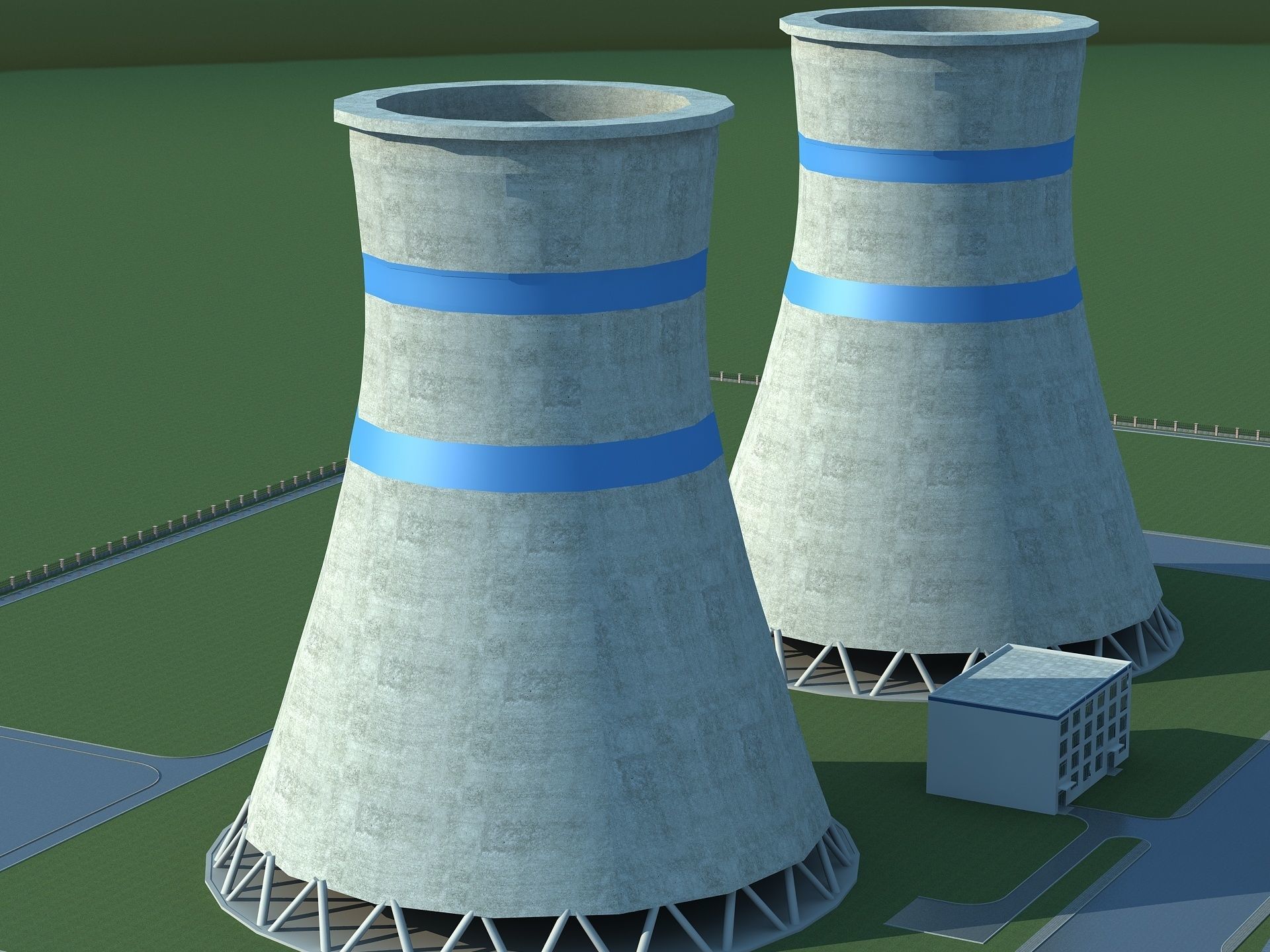 Power Station 1 3D model | CGTrader