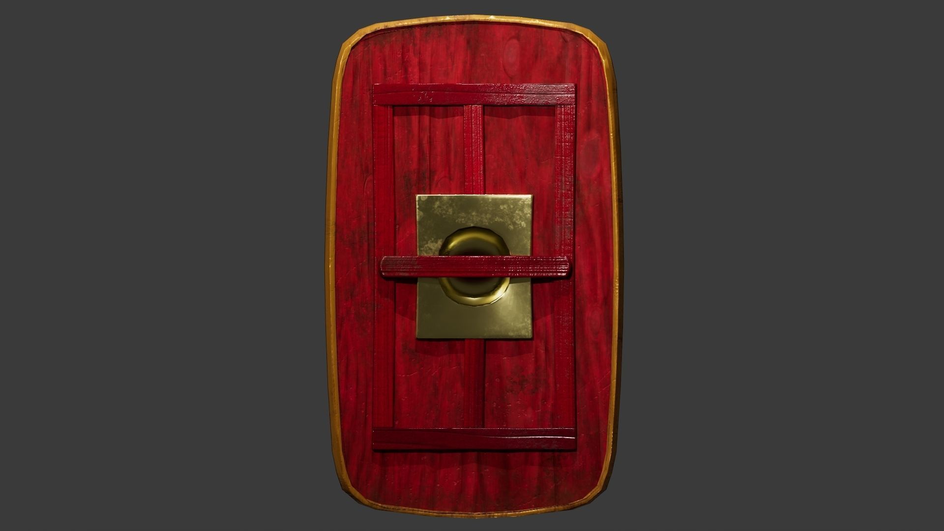 3D model Roman gladiator shield low poly 3d model VR / AR / low-poly ...