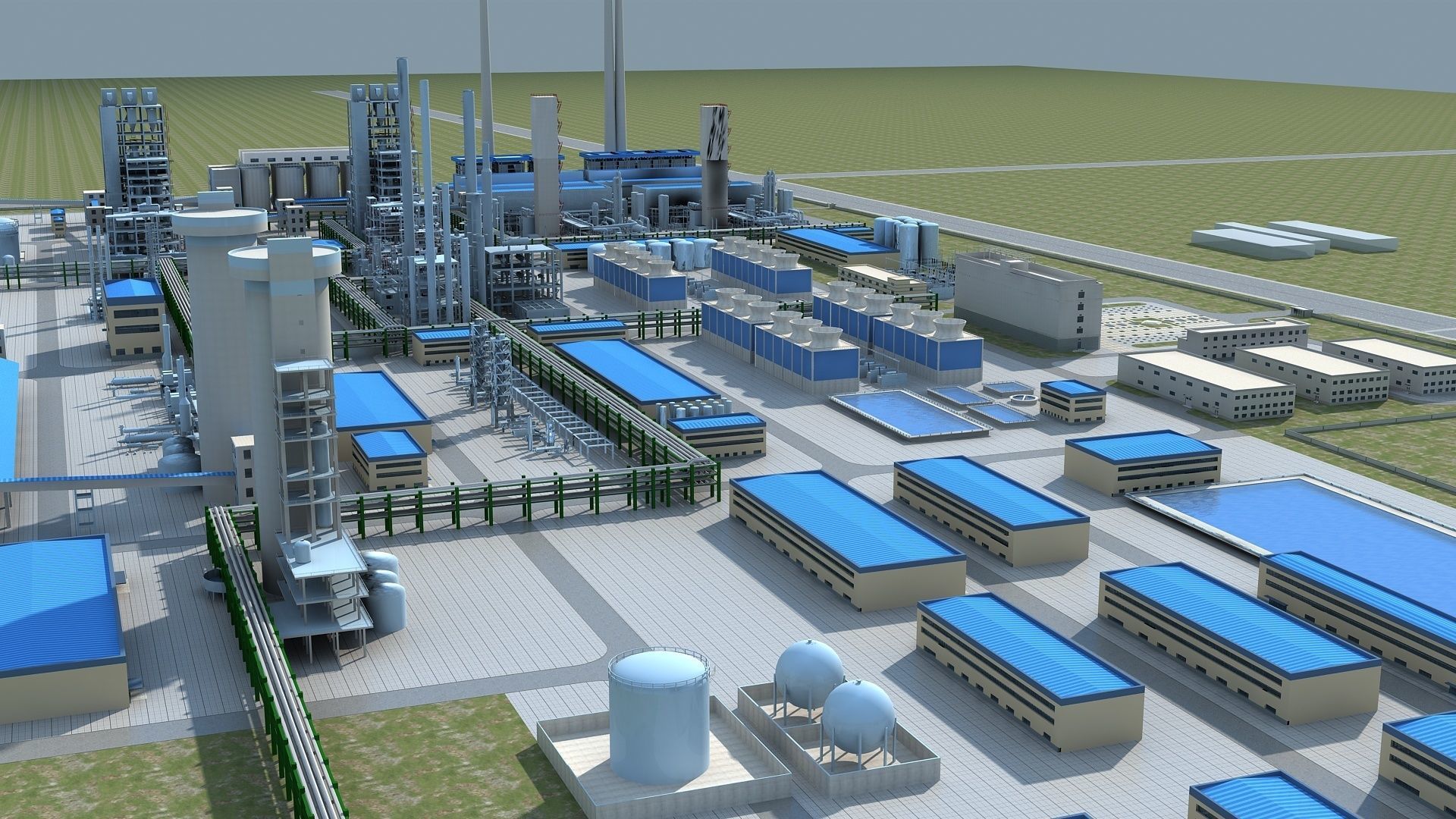 Factory 3 3D model | CGTrader