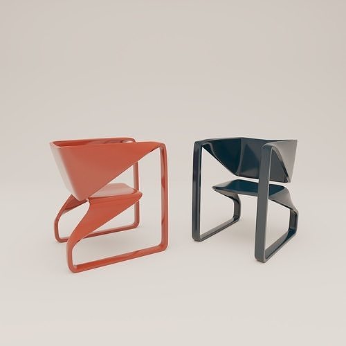 curve chair 3D model | CGTrader