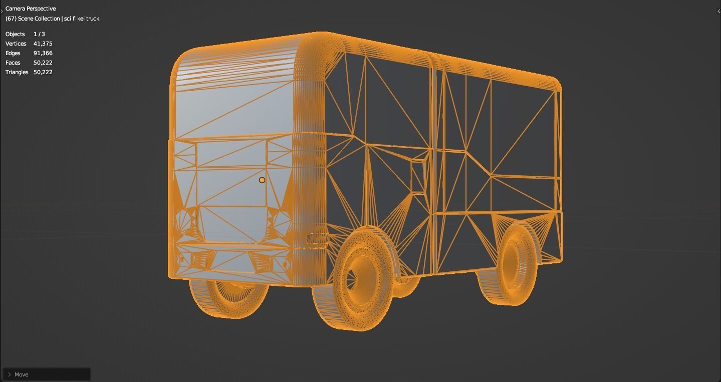 3D model Sci Fi kei truck VR / AR / low-poly | CGTrader