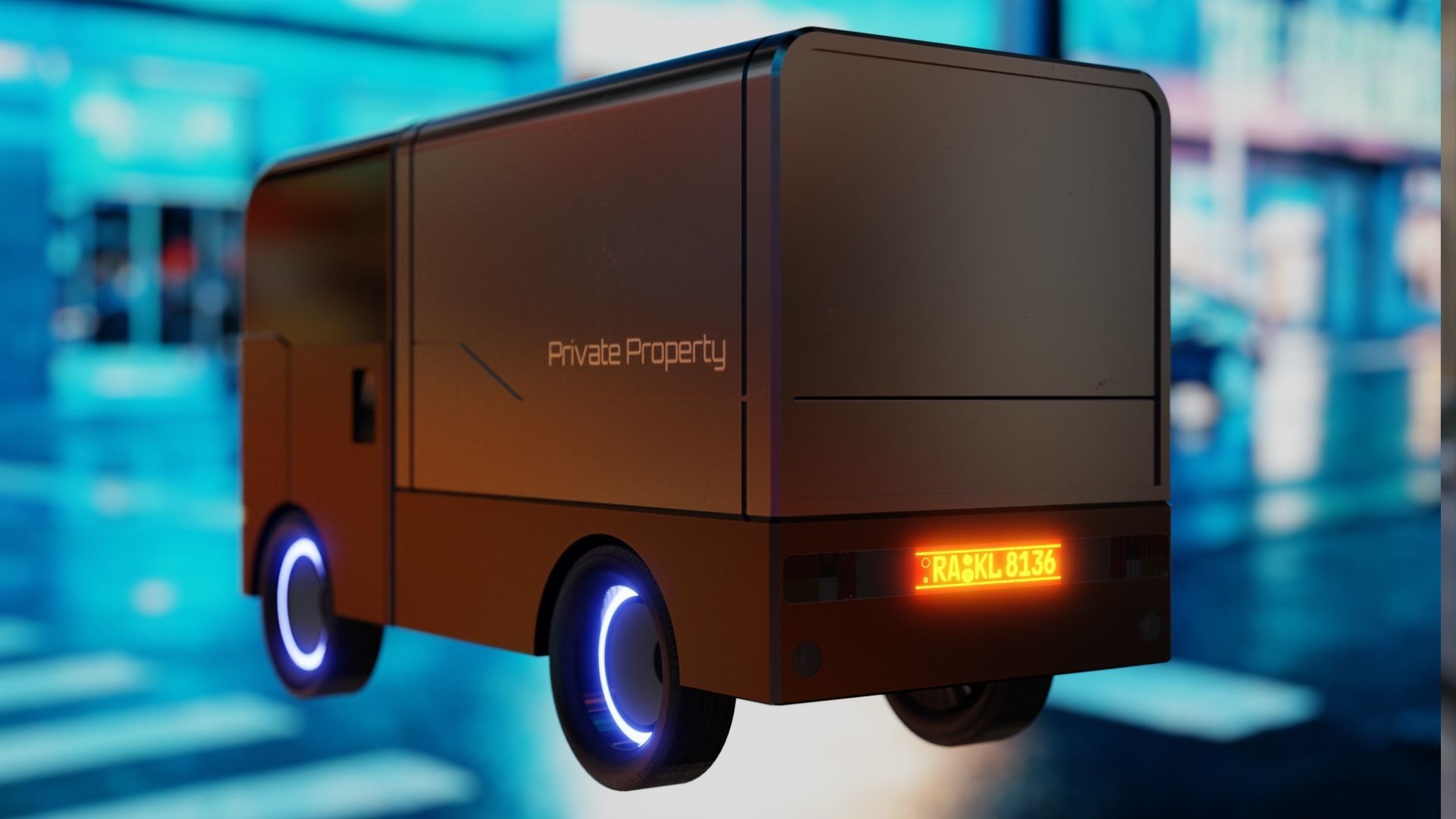 3D model Sci Fi kei truck VR / AR / low-poly | CGTrader