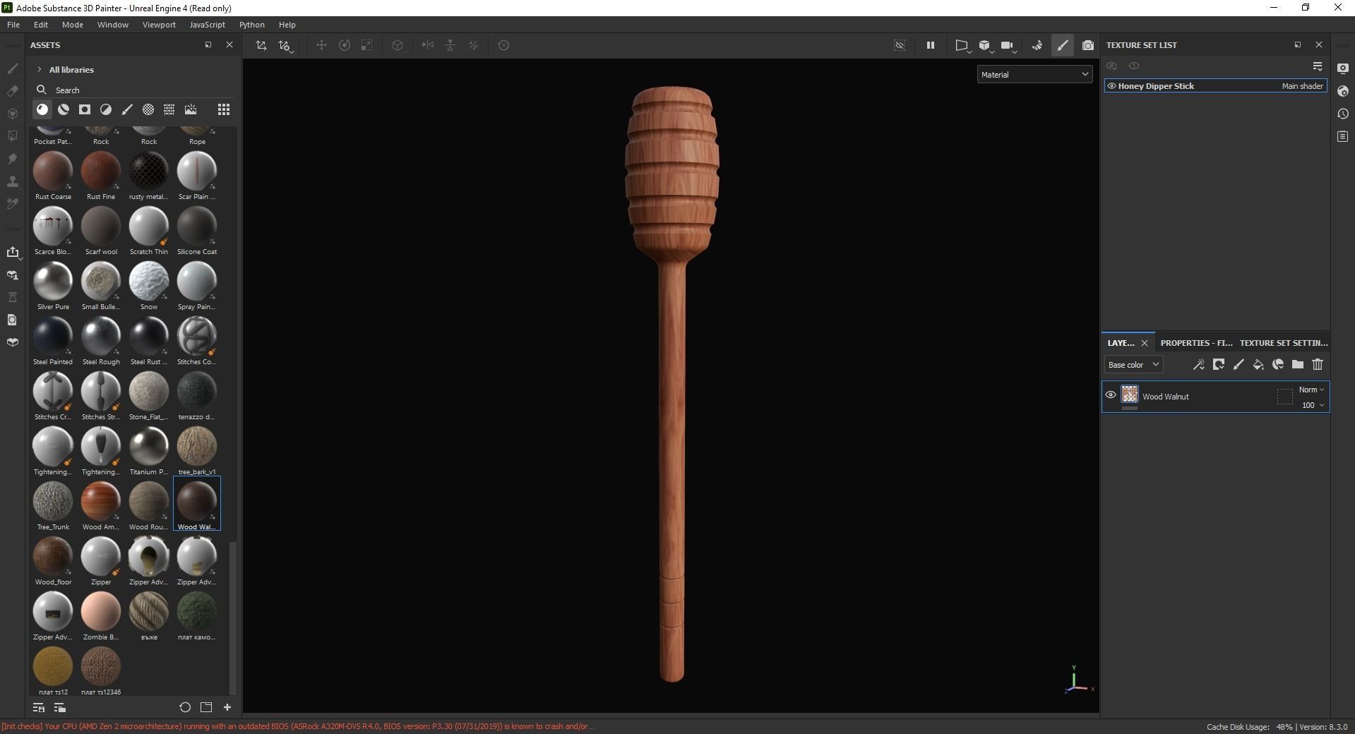 3D model Honey Dipper Stick 3D Model VR / AR / low-poly | CGTrader