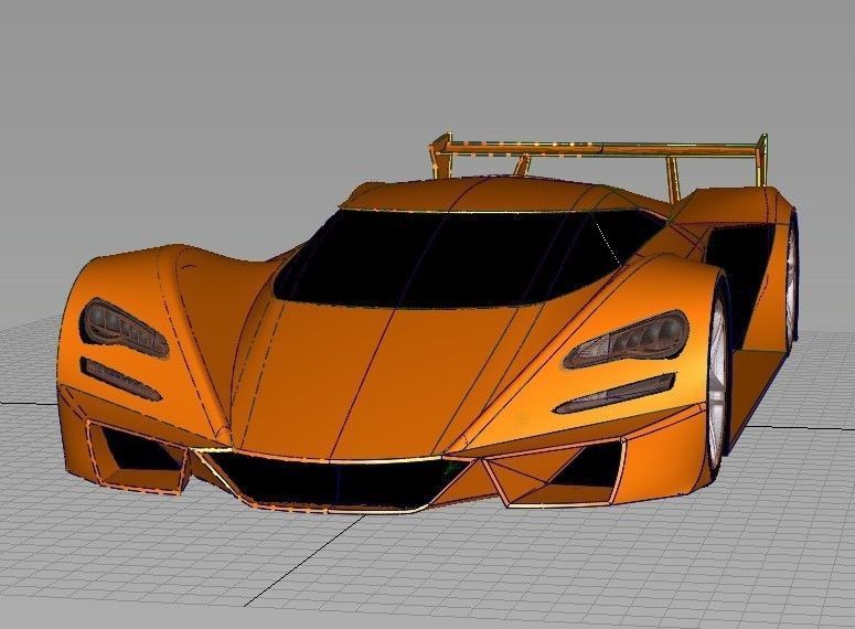 concept hyper car 3D model | CGTrader
